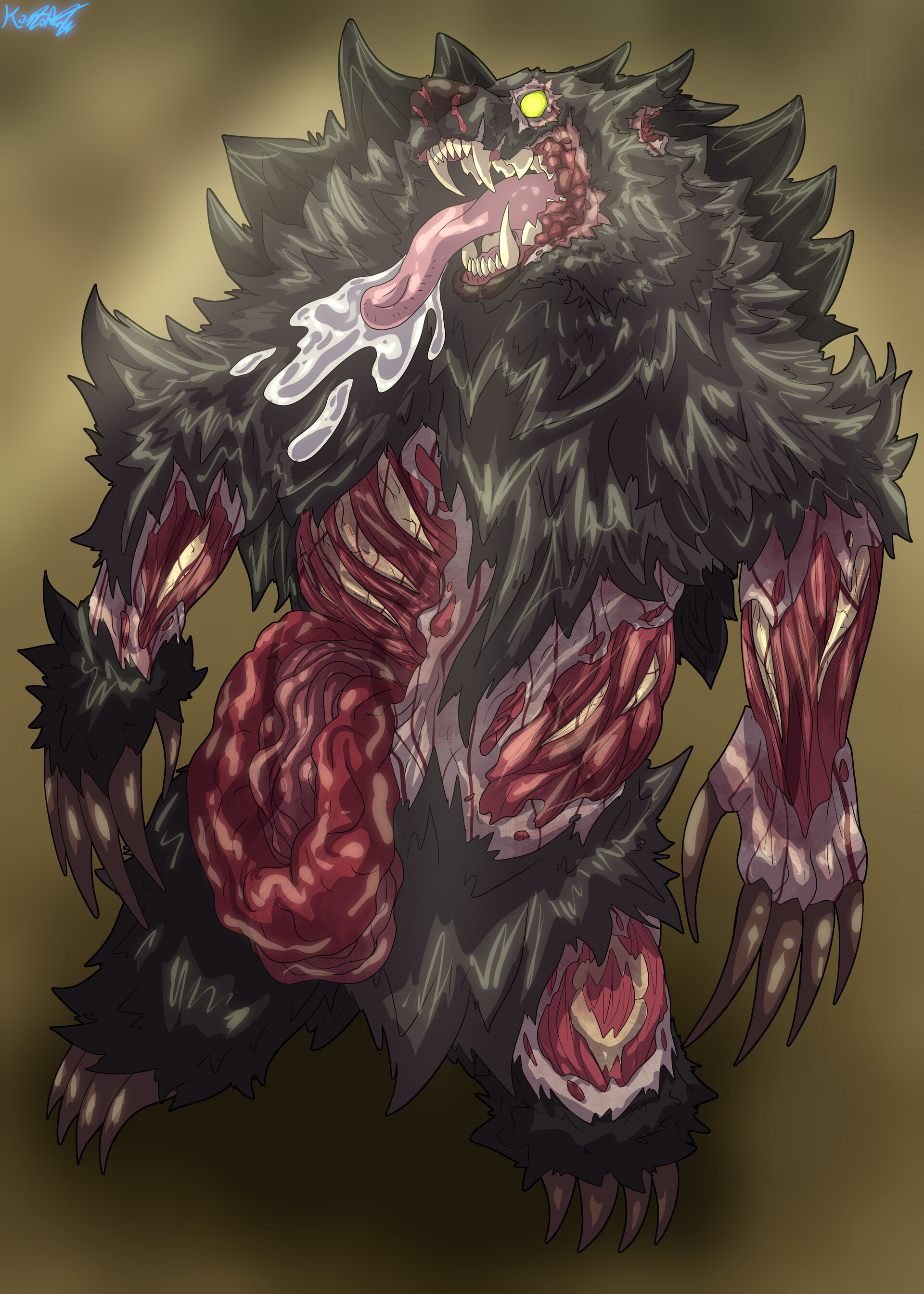 ArtStation - COMM: Zombie Bear