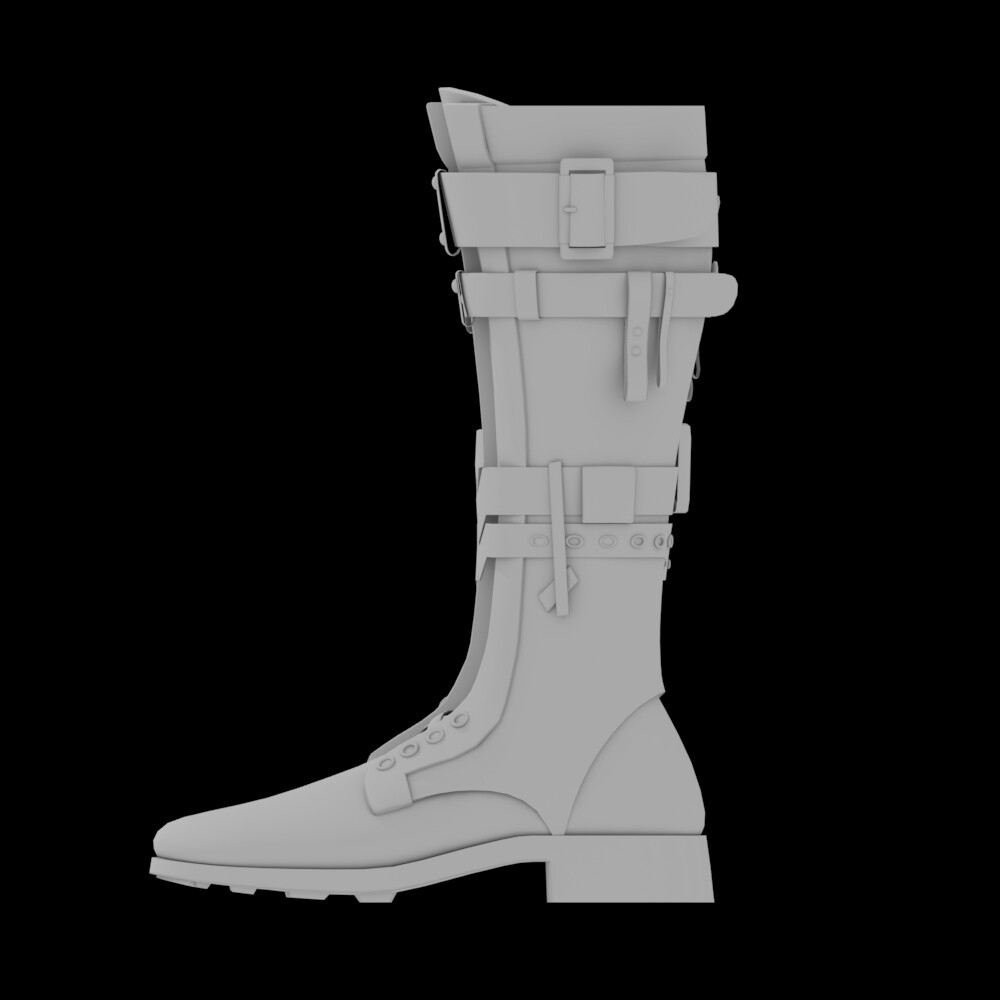 ArtStation - Boots modeling