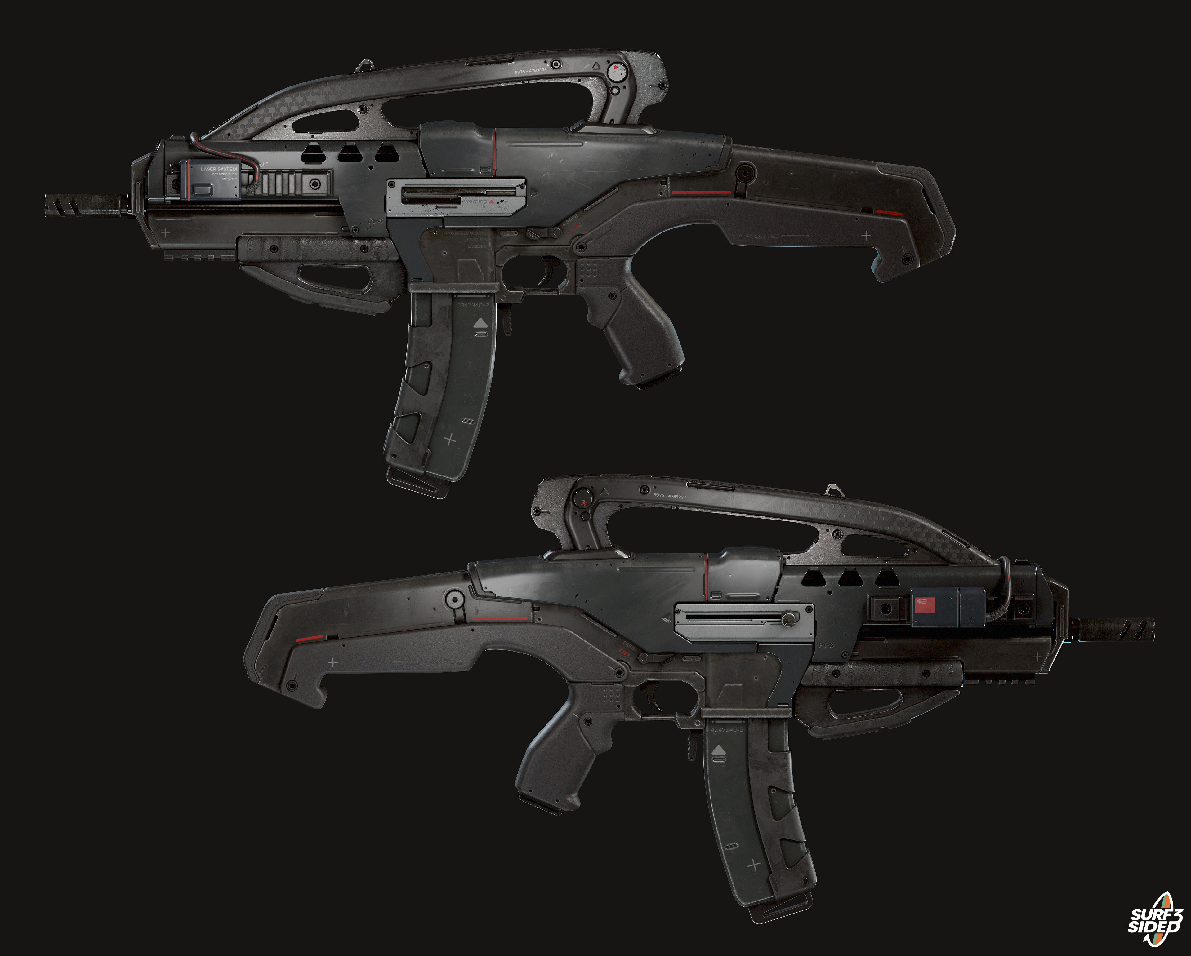 SURFSIDE 3D - Assault Rifle - 3d Concept