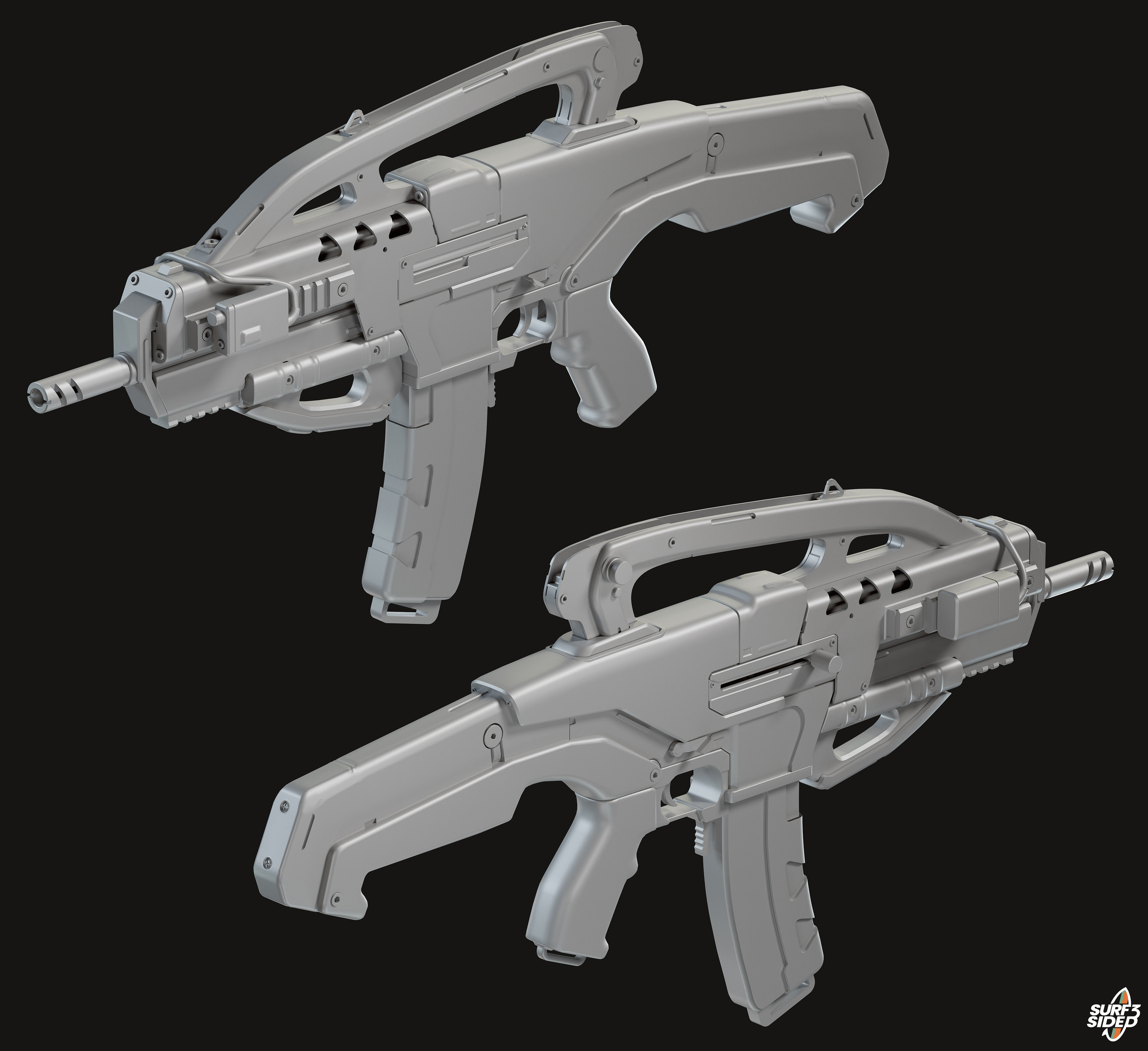 SURFSIDE 3D - Assault Rifle - 3d Concept