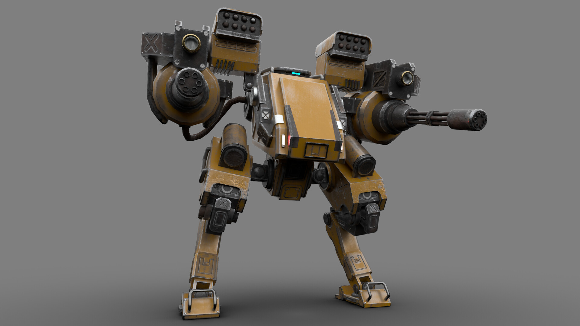 ArtStation - Mech for 3D art test