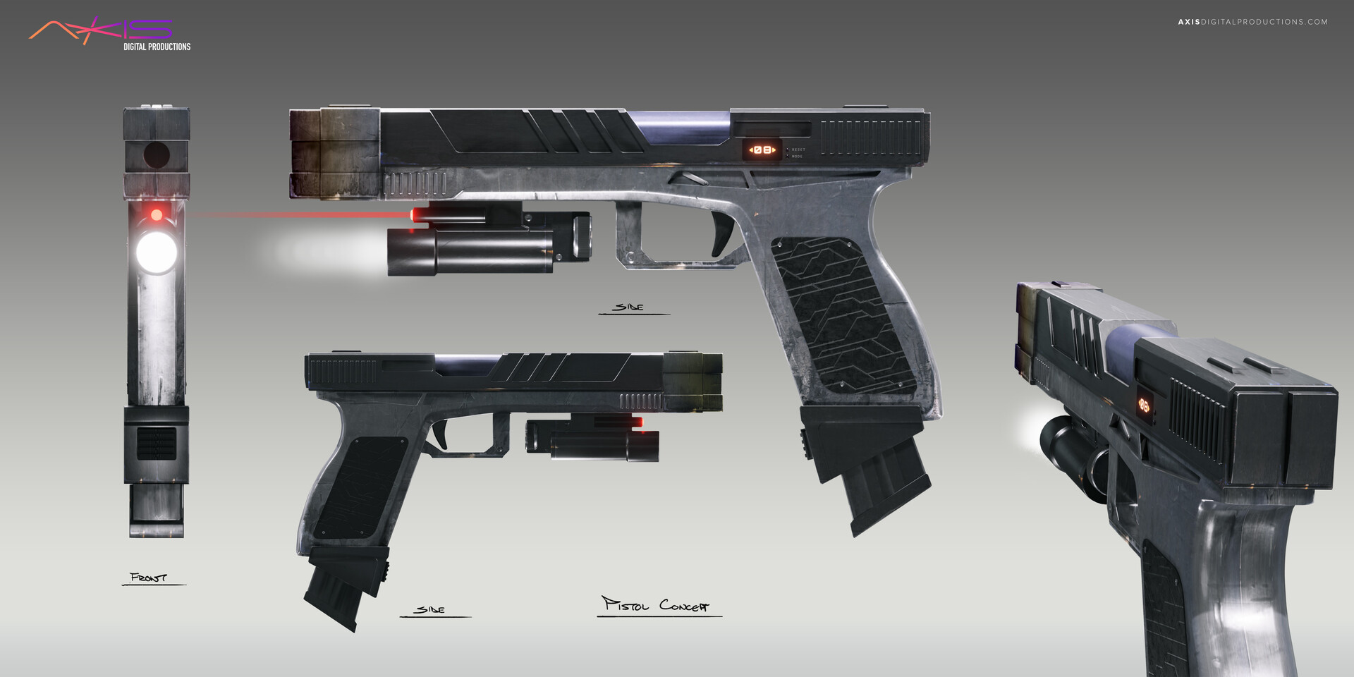 ArtStation - Pistol Concept Model