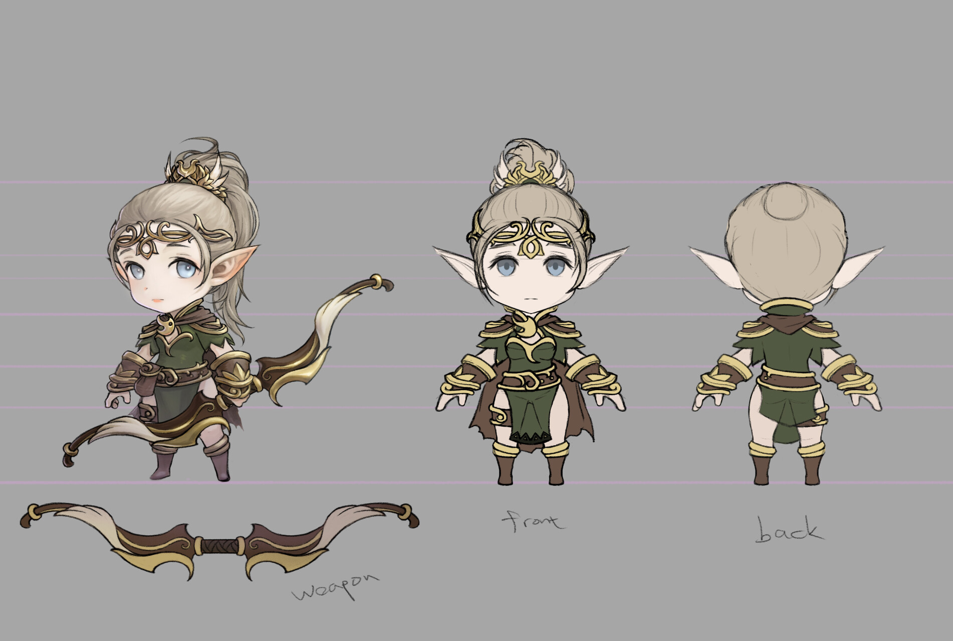 ArtStation - Elf Archer concept art
