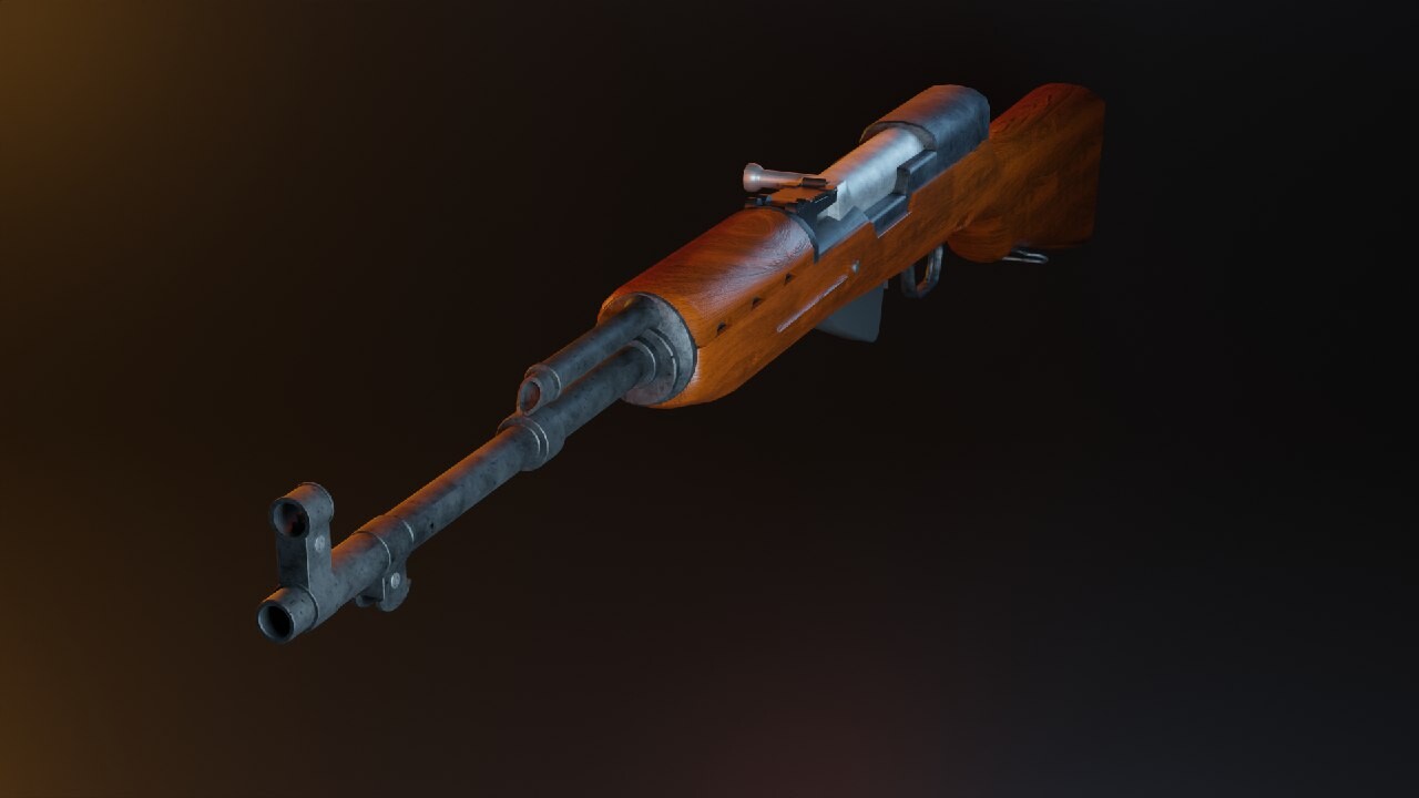 ArtStation - 7.62 mm Simonov self-loading carbine