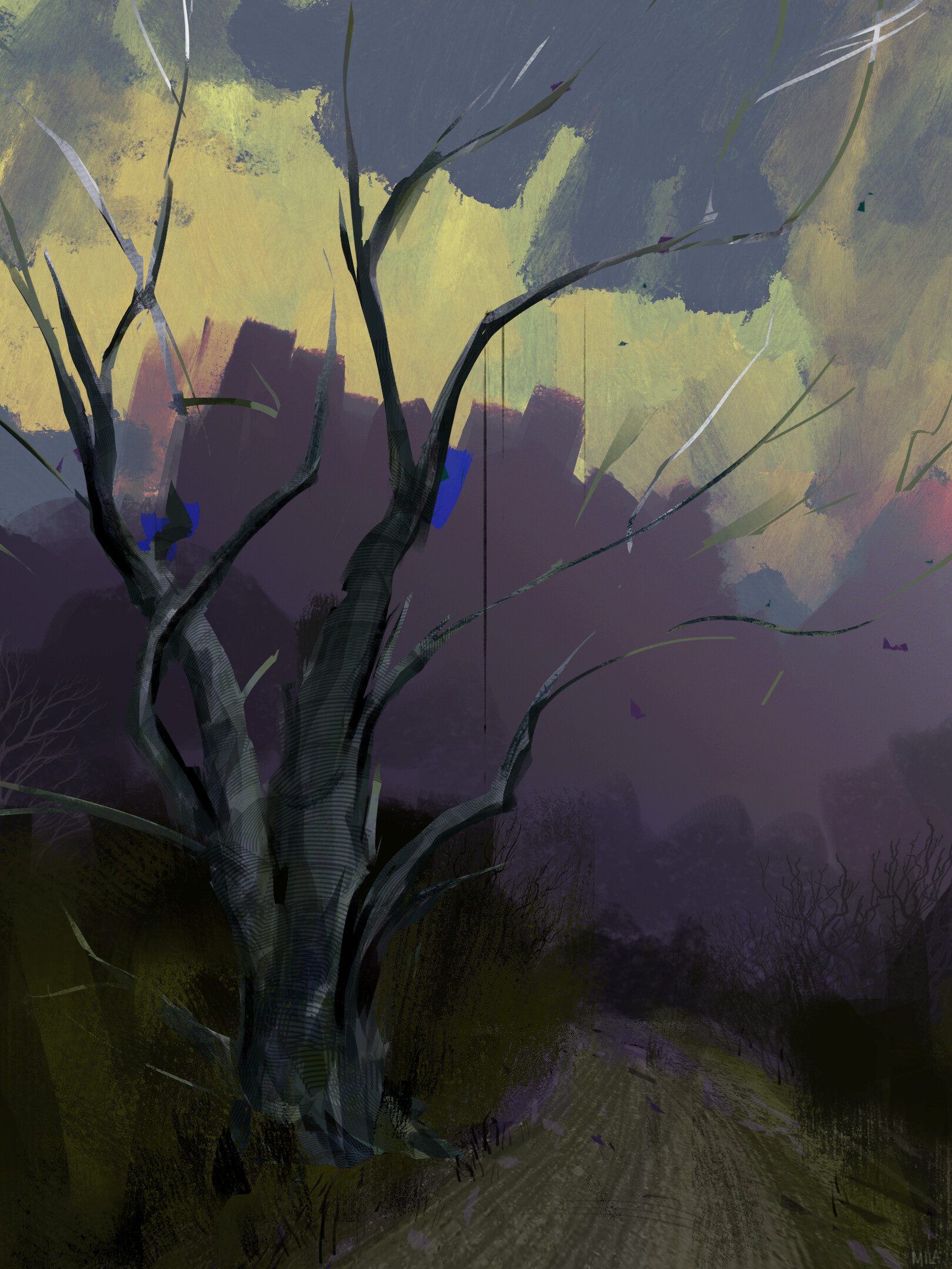 ArtStation - Purple skies