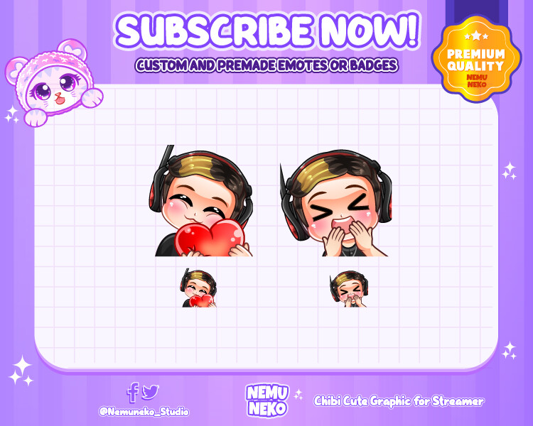 ArtStation - 🎧Custom Chibi Boy Emotes🎧