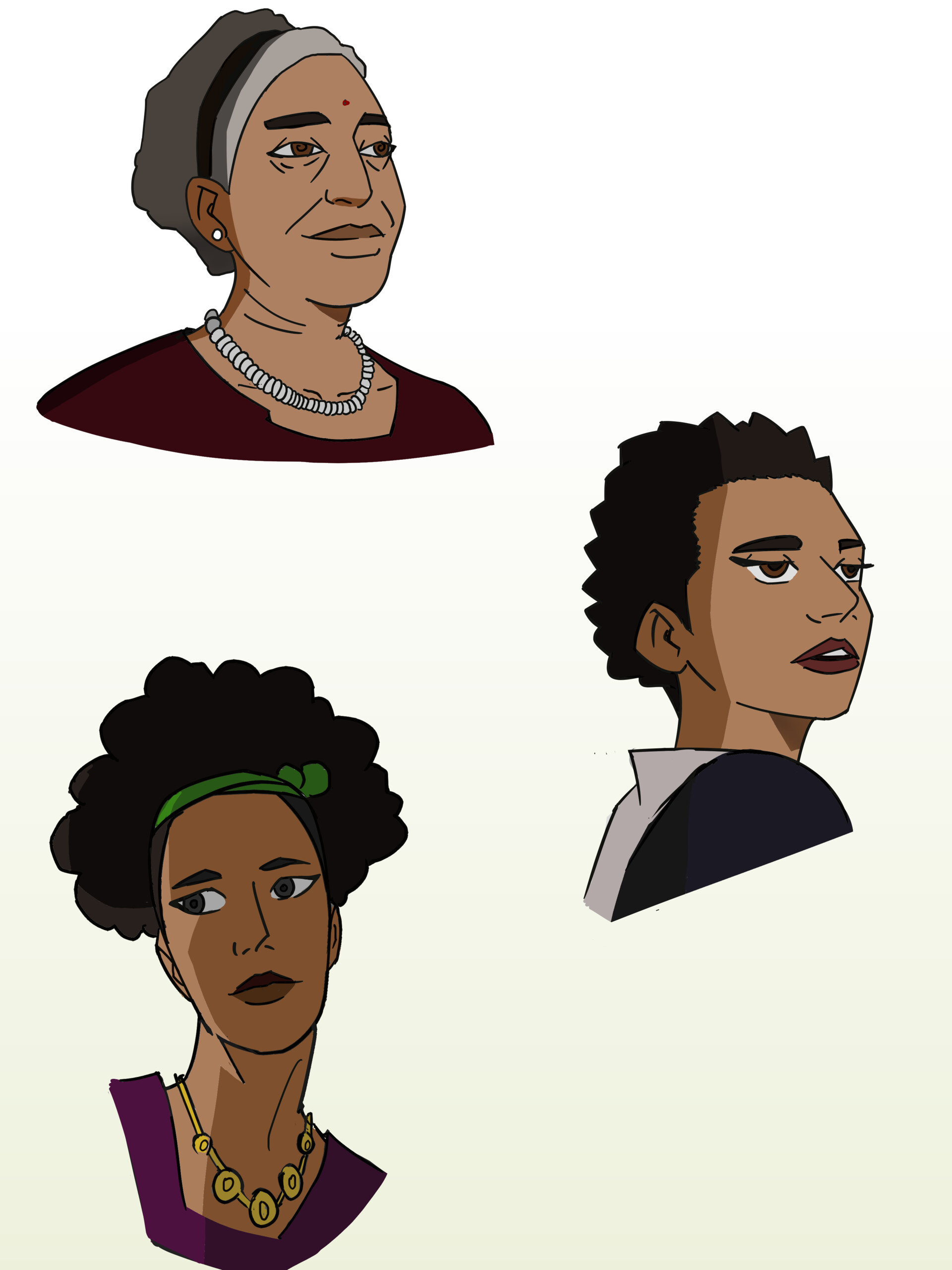 ArtStation - Female profile exercises