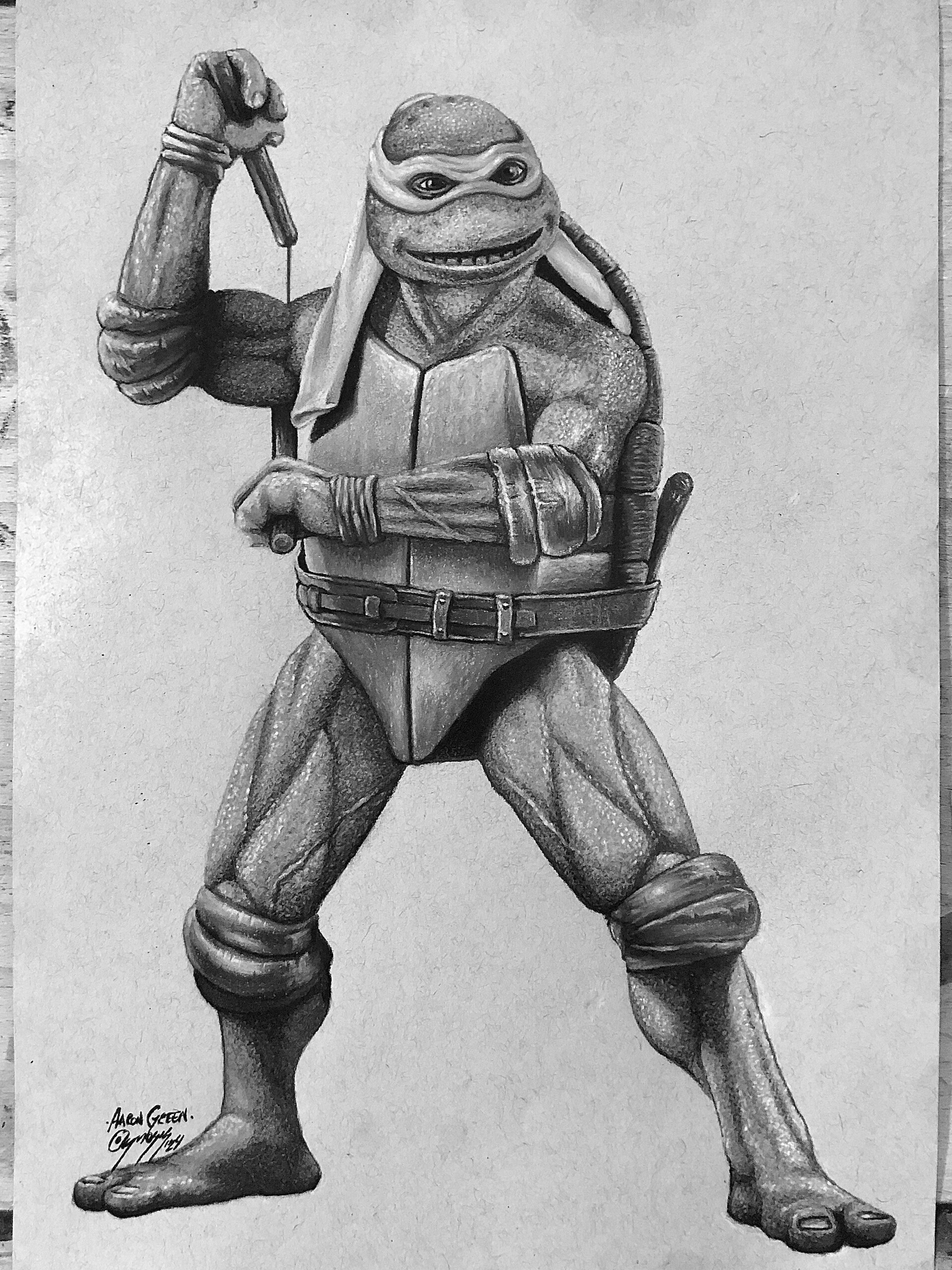 Tmnt Michelangelo Drawing