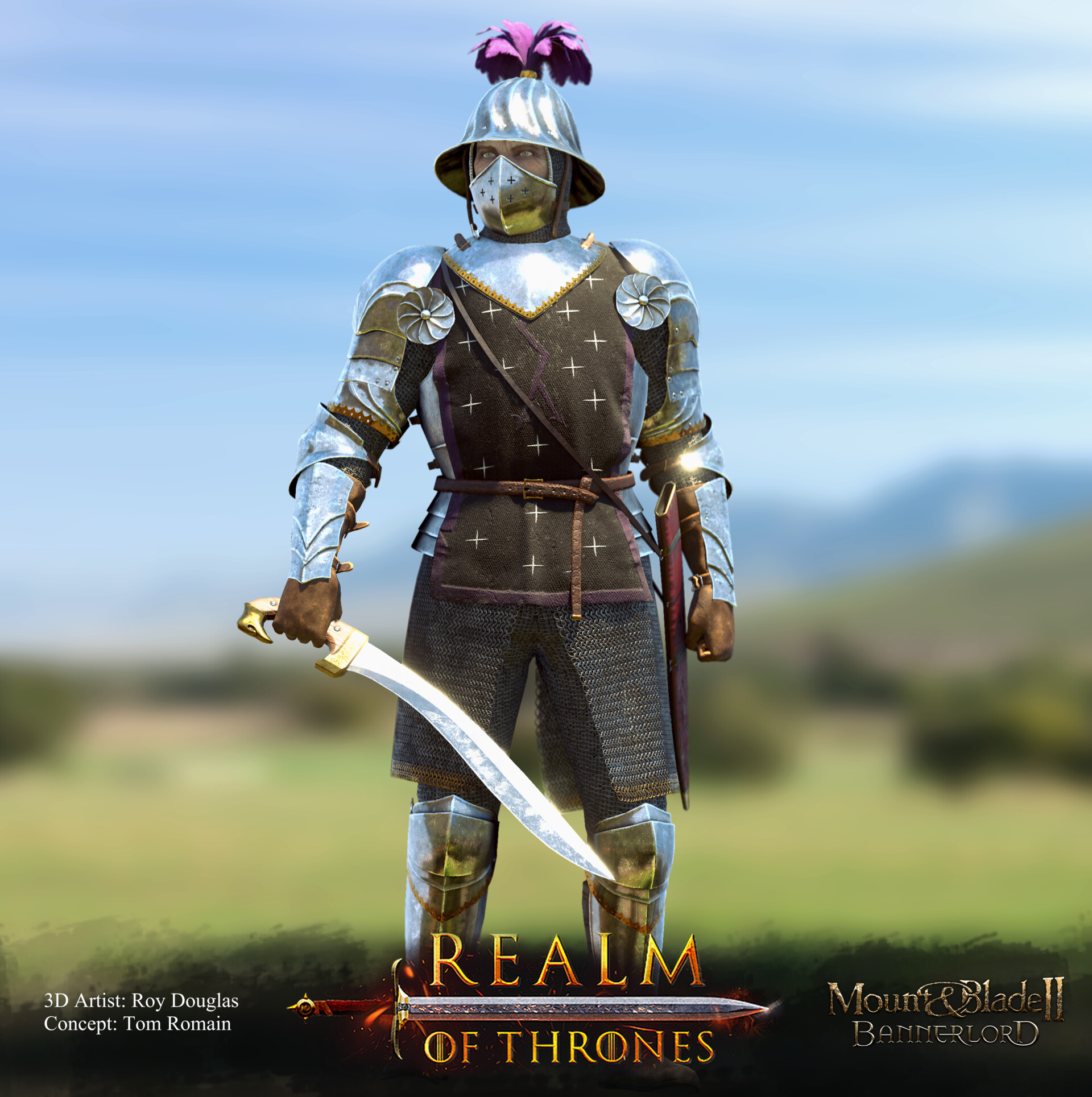 ArtStation - Dondarrion Knight For RealmOfThrones