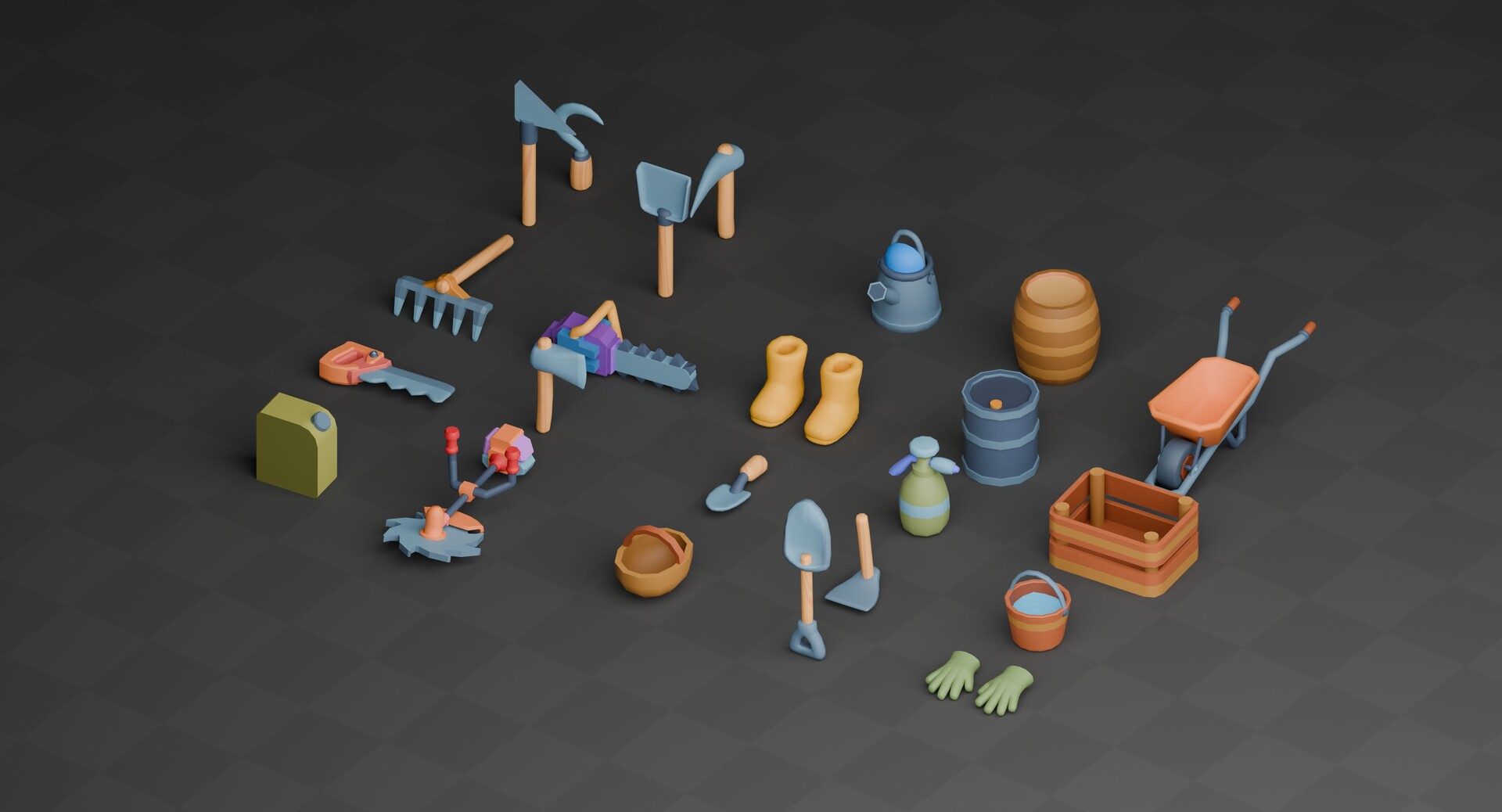 ArtStation - Low Poly Farming Asset