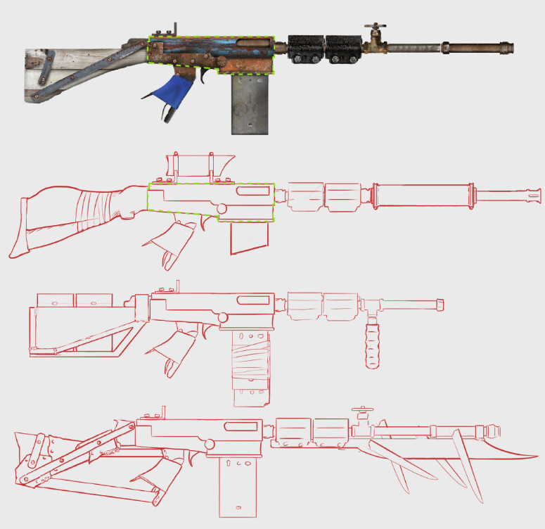 Joseph Graham - Modular weapon Kit for Otherworld - Pipe-Rifle