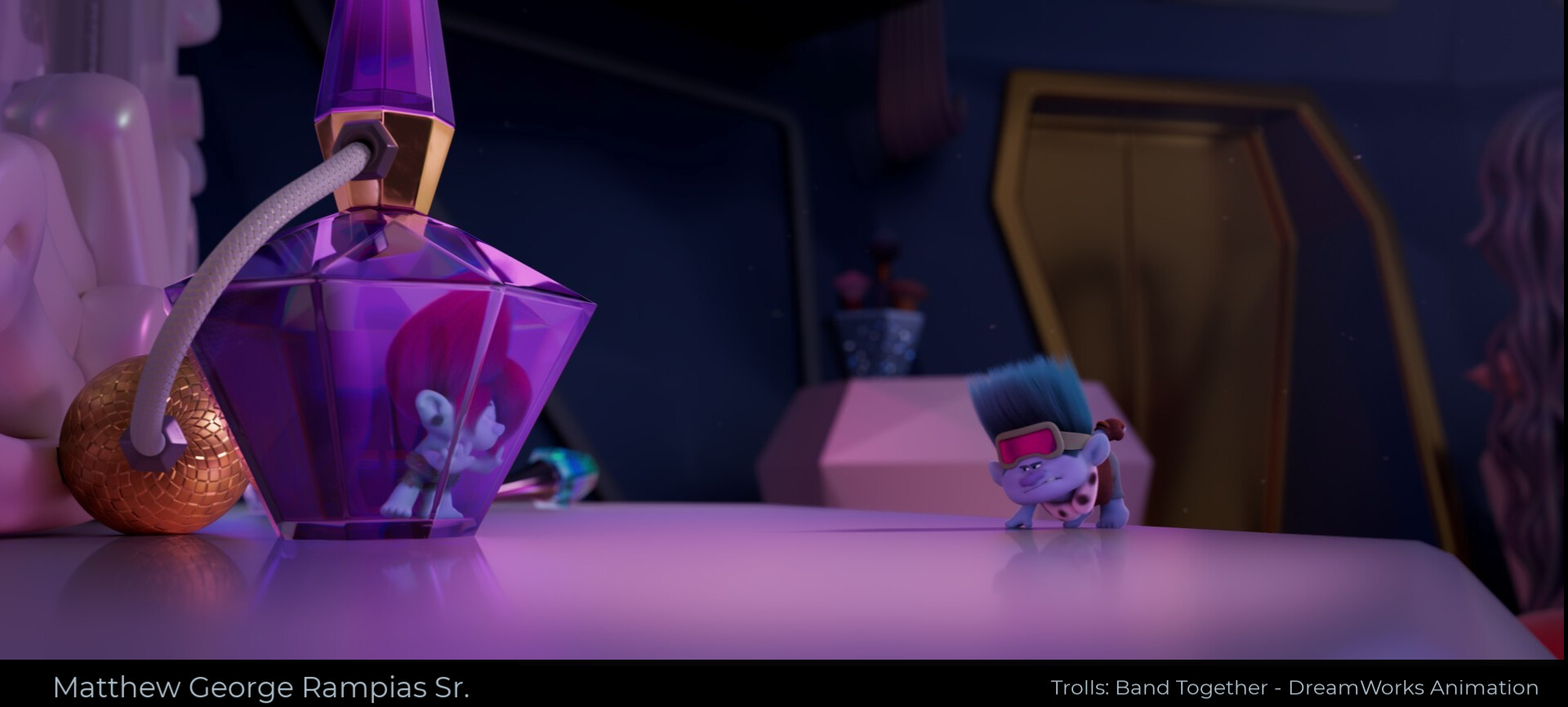 ArtStation - Trolls: Band Together, JD finds Floyd