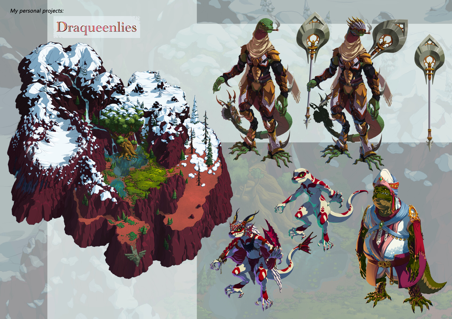 ArtStation - Dragon Hunters Game Project