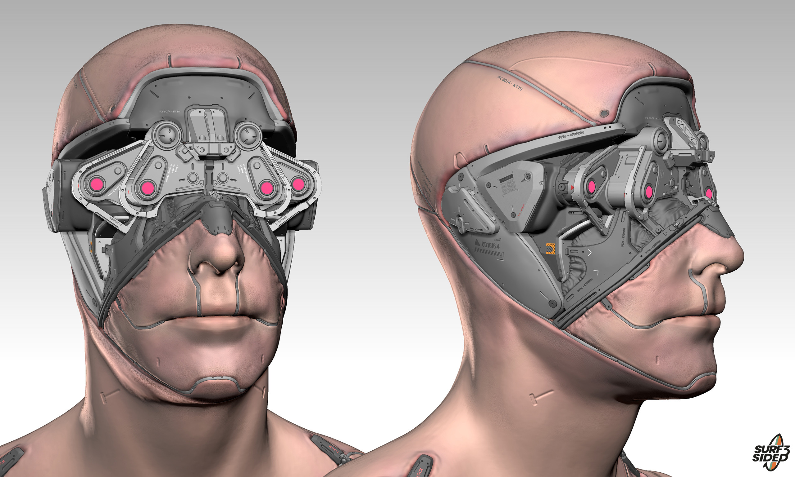 SURFSIDE 3D - Cybernetic Augmentations Concept Art
