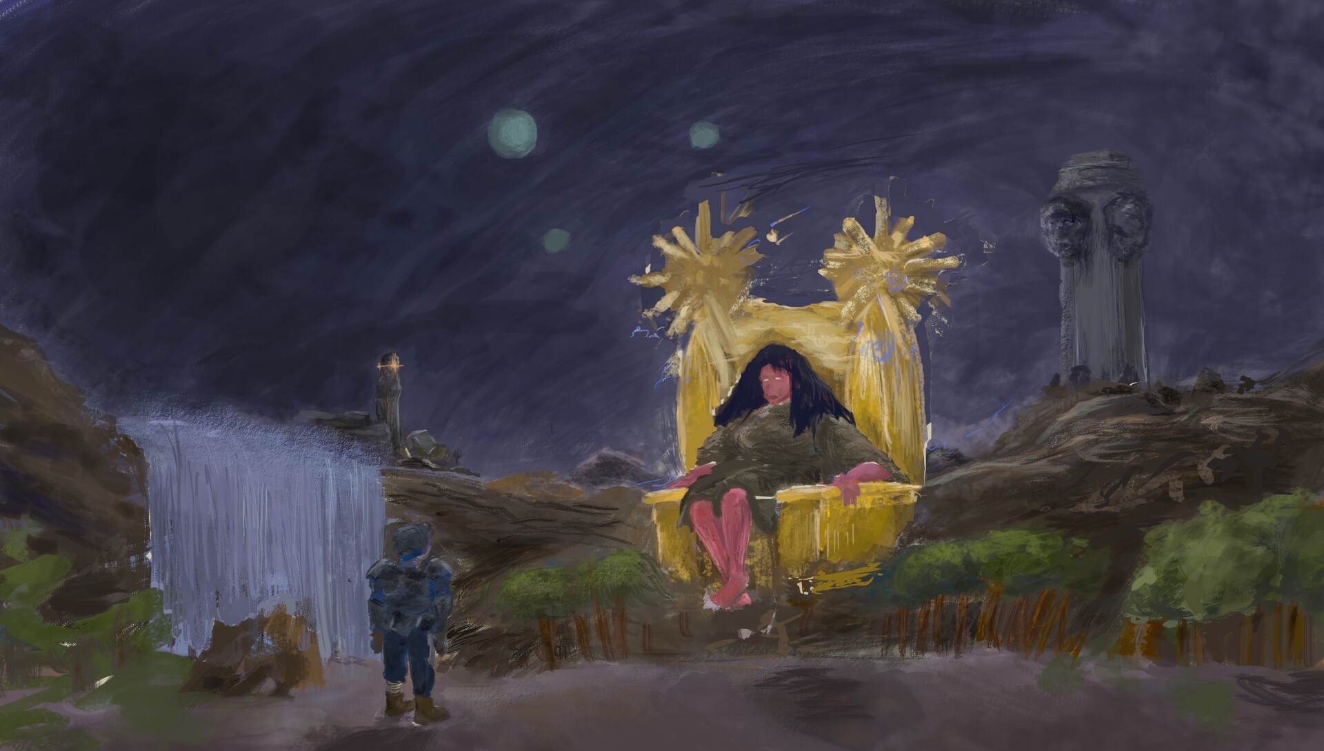 ArtStation - Sparse Forest-Flying Throne