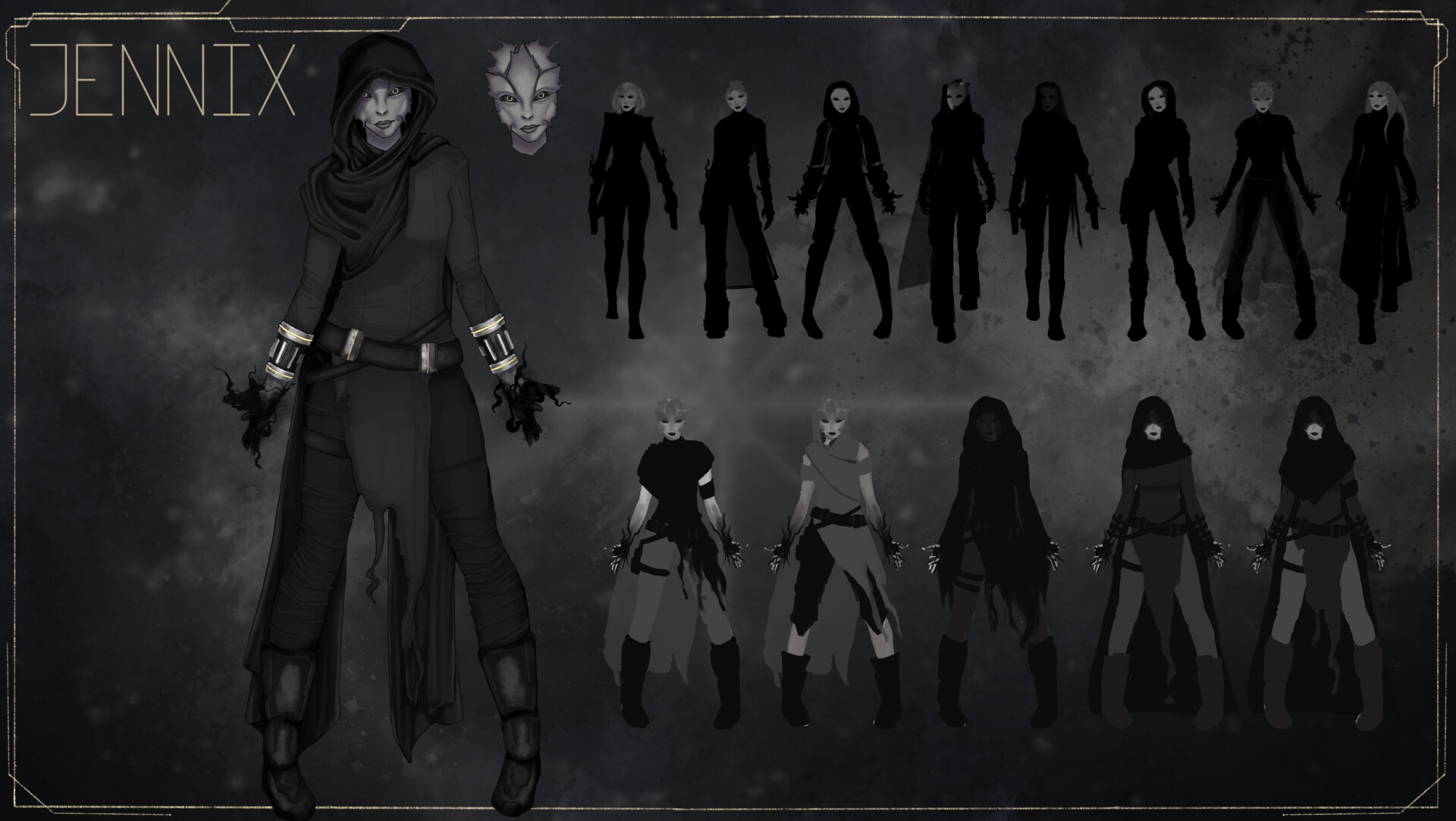 ArtStation - 'Jennix' - Character Concept Art [EXO-TOPIA]