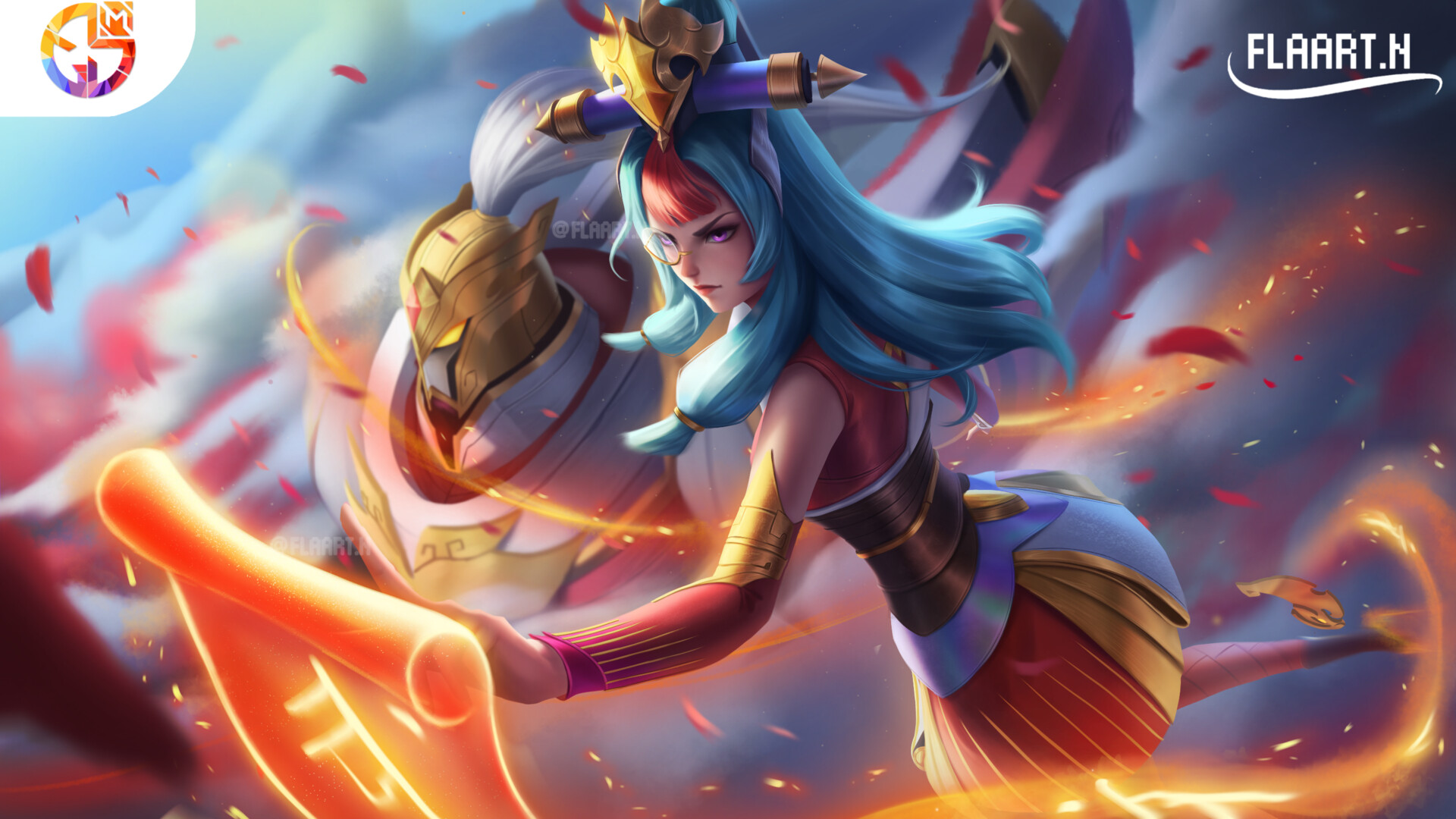 ArtStation - "Red Bastion" Edith - Mobile Legends Fanart