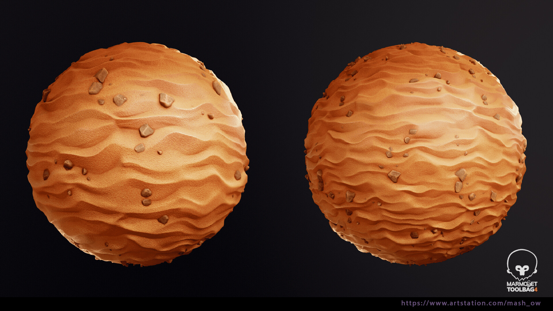 Maria Burdyugova 🦇 - Stylized Sand with snakes material Substance designer