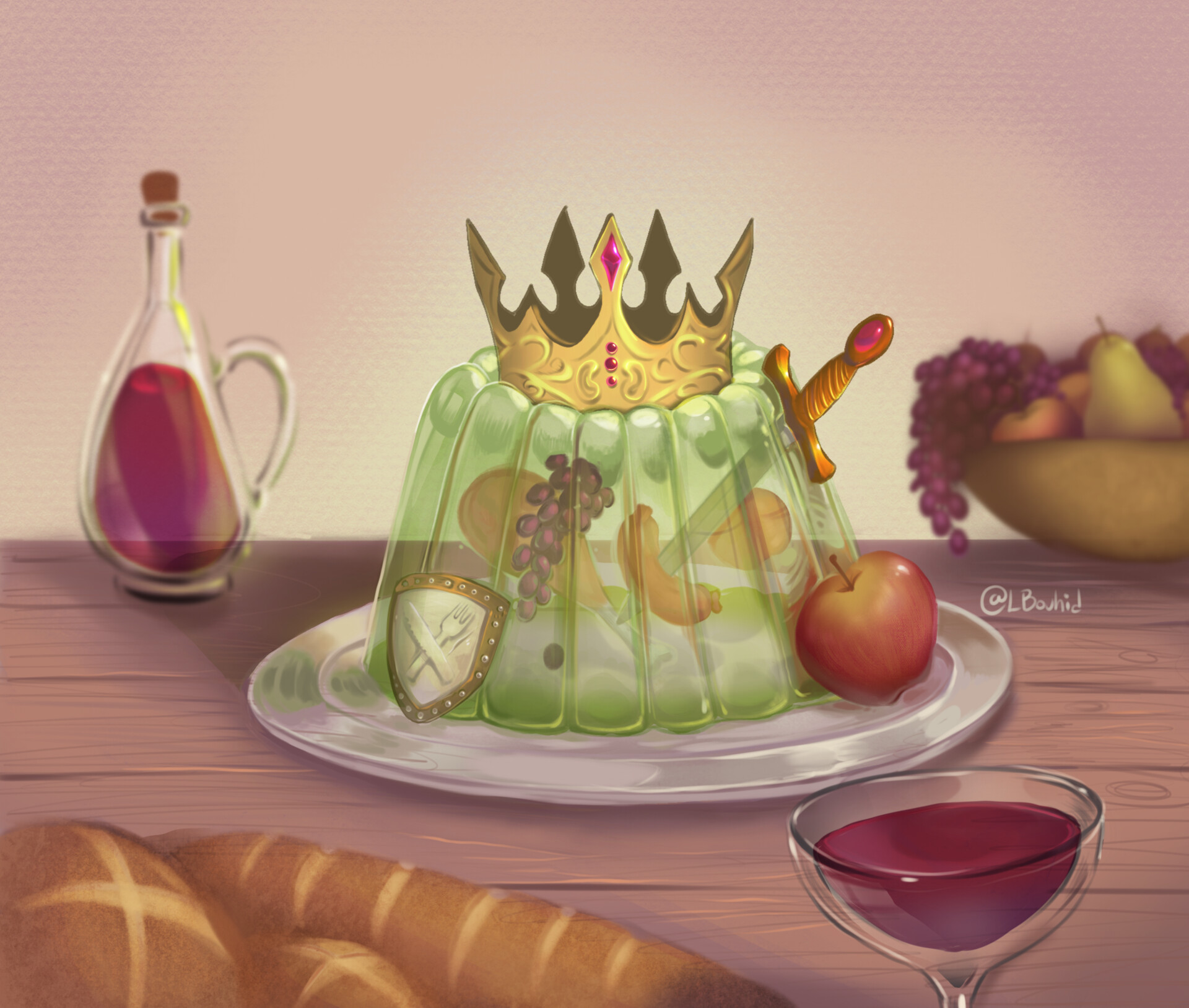 ArtStation - Medieval Jelly - material study