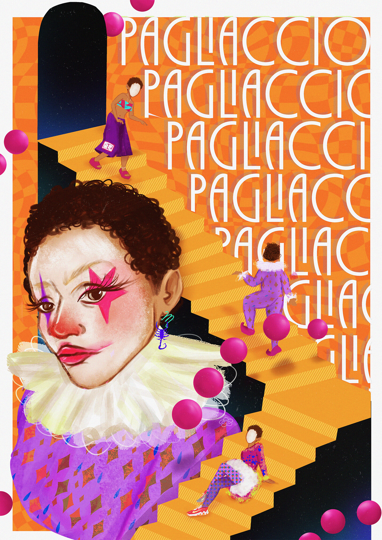 ArtStation - PAGLIACCIO I Poster Illustration