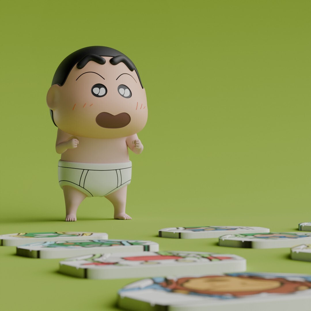 ArtStation - Crayon Shin-chan has released a 3D version again???