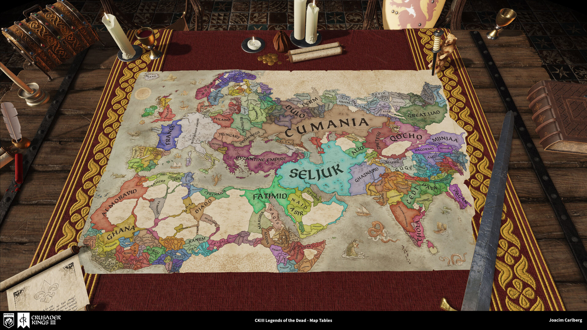 Joacim Carlberg - CK3: Legends of the Dead - Map table backdrops