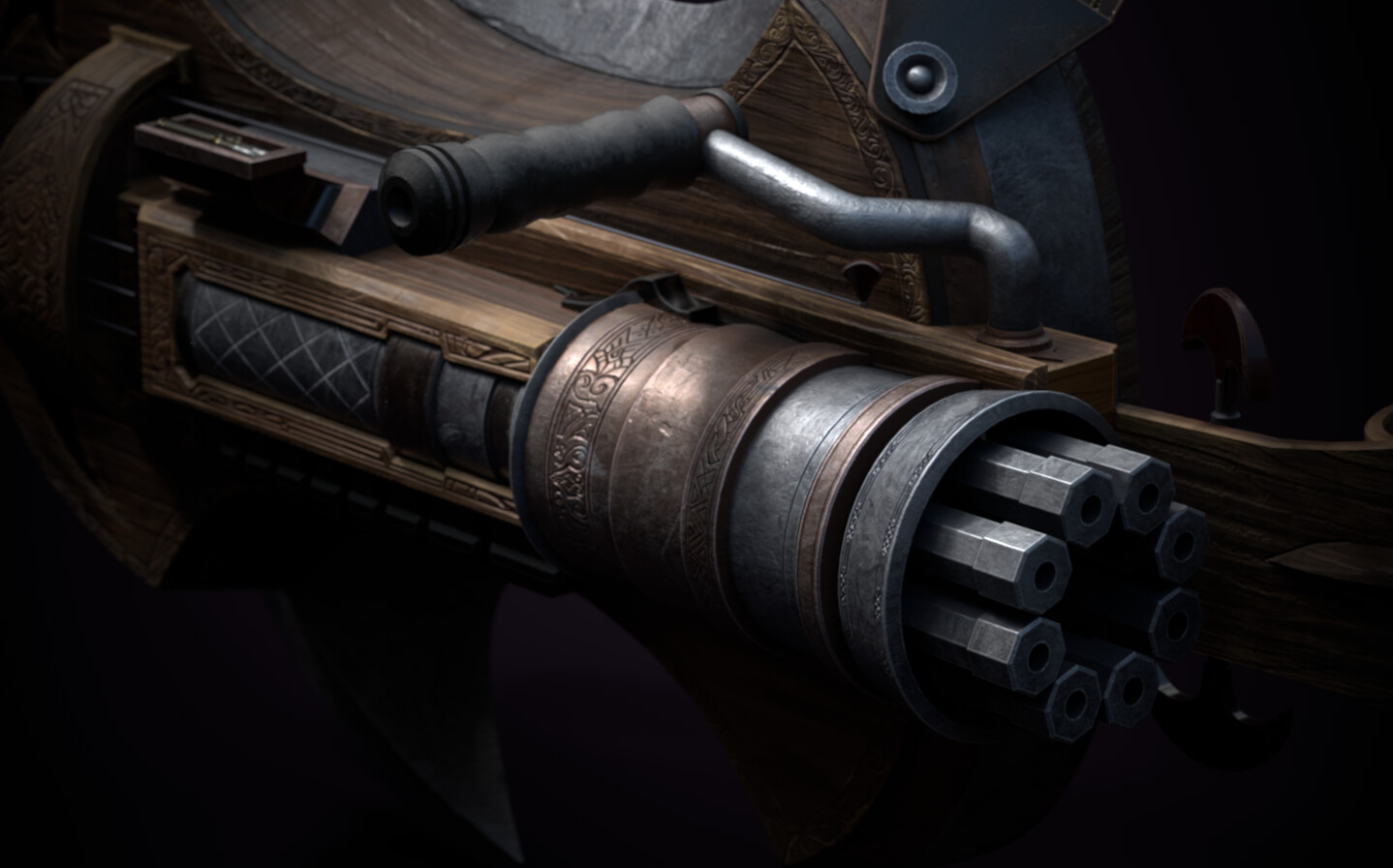 ArtStation - Hurdy Gurdy Gatling Gun
