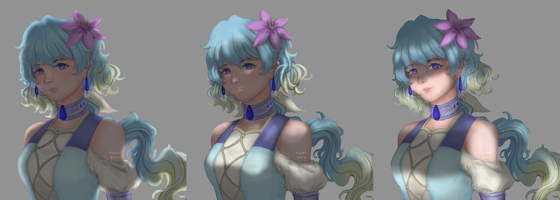 ArtStation - Lythia Celestive OC - Lighting Study