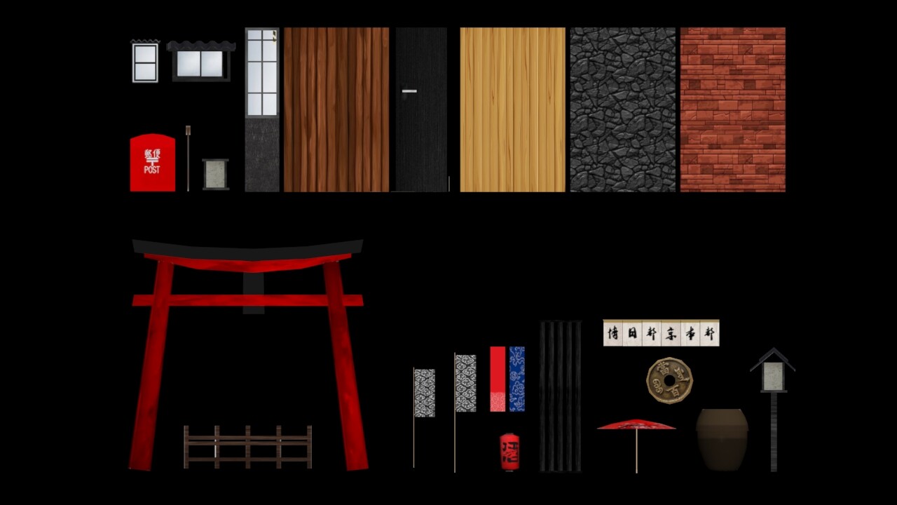 ArtStation - JAPAN MAZE project _ prop