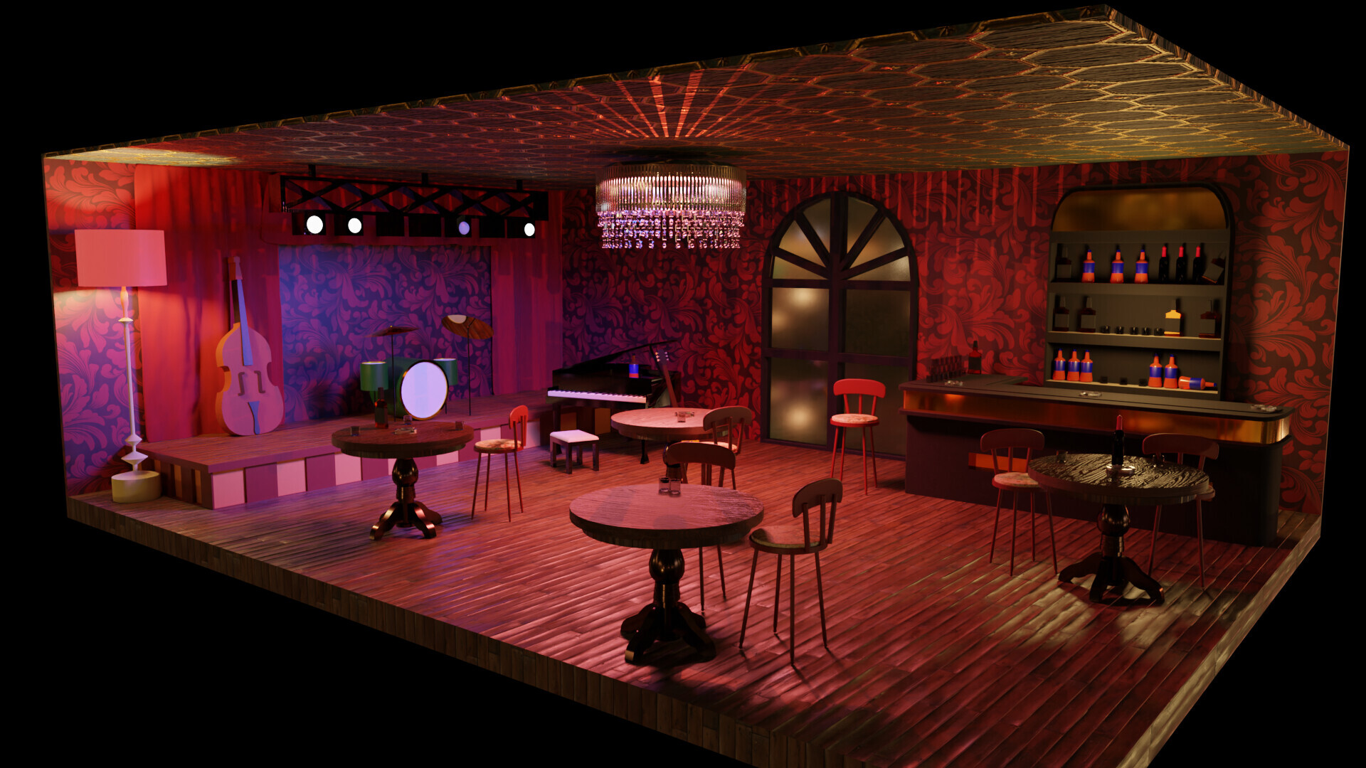 ArtStation - Jazz Bar-3D model