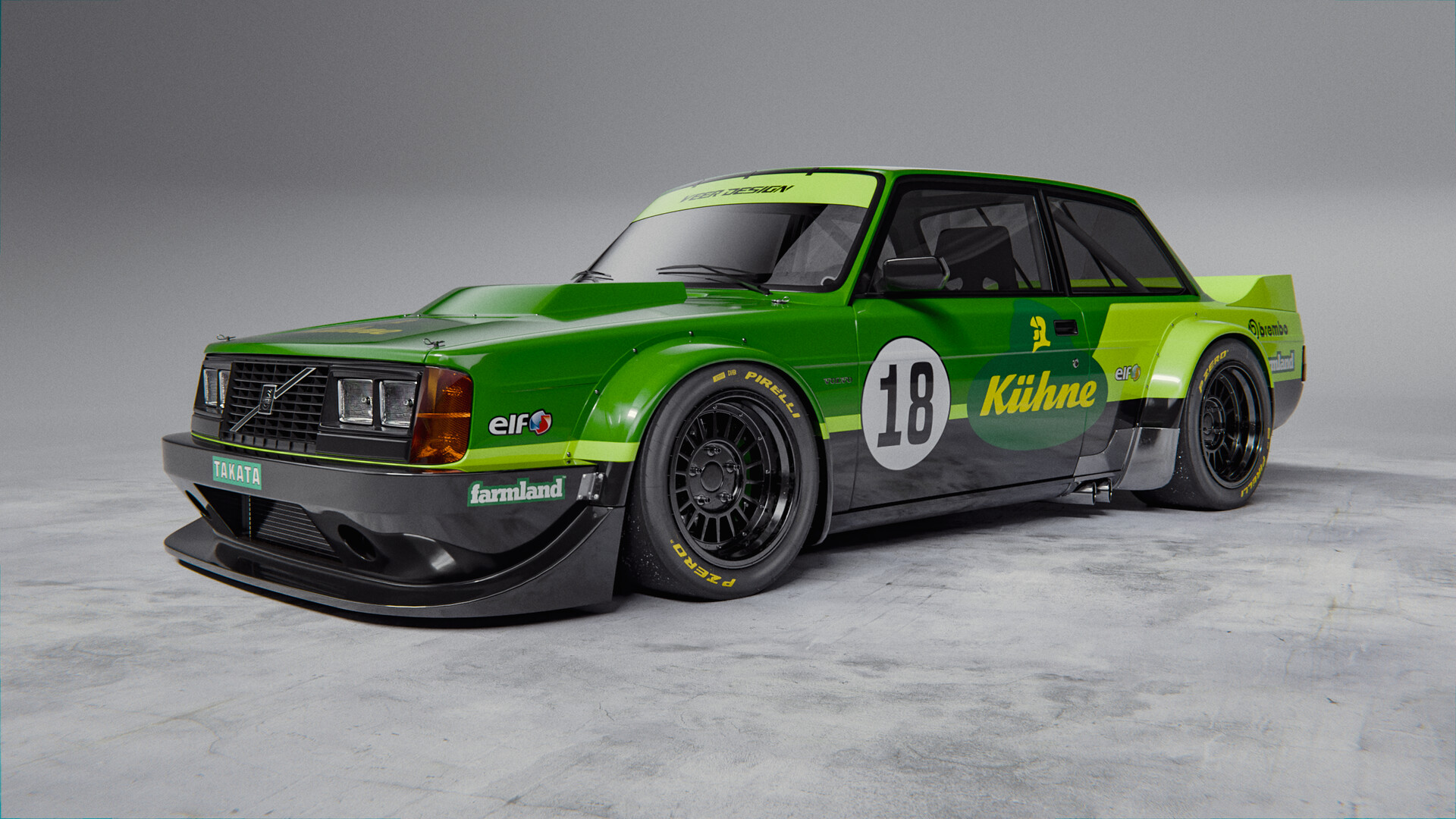 ArtStation - Volvo 242 Race-car