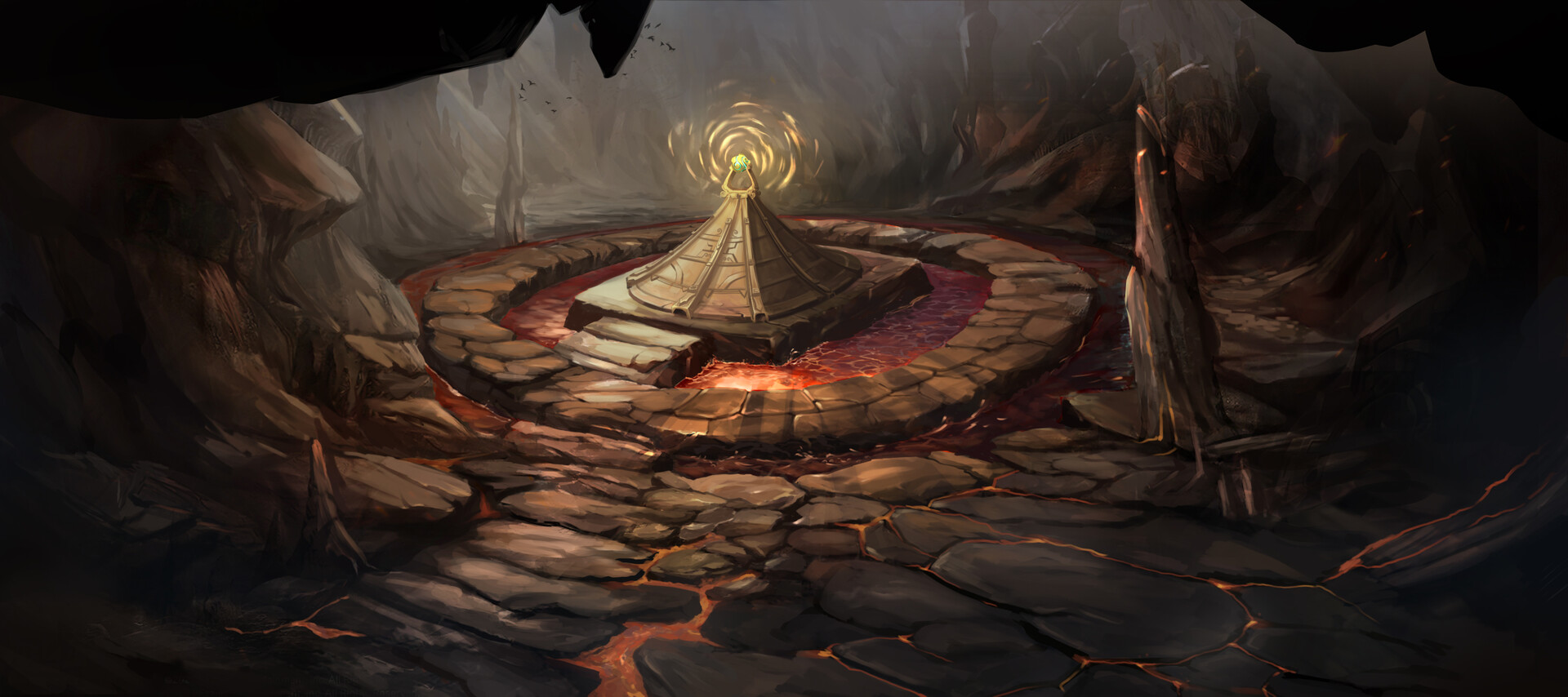 ArtStation - mysterious cave