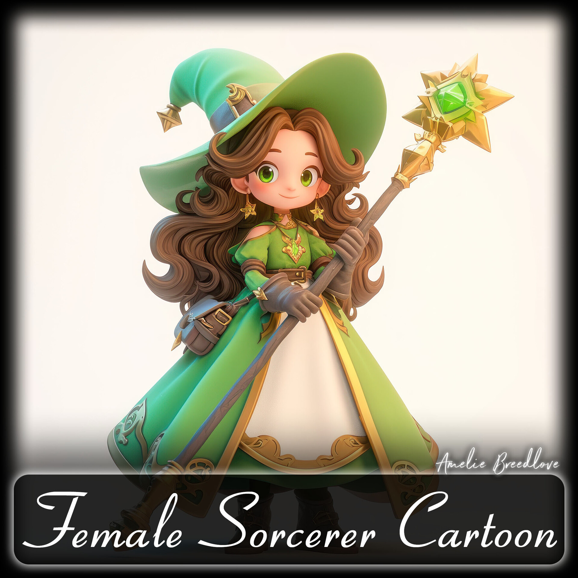 ArtStation - 200 Female Sorcerer Cartoon (Full Body) Reference Pack ...