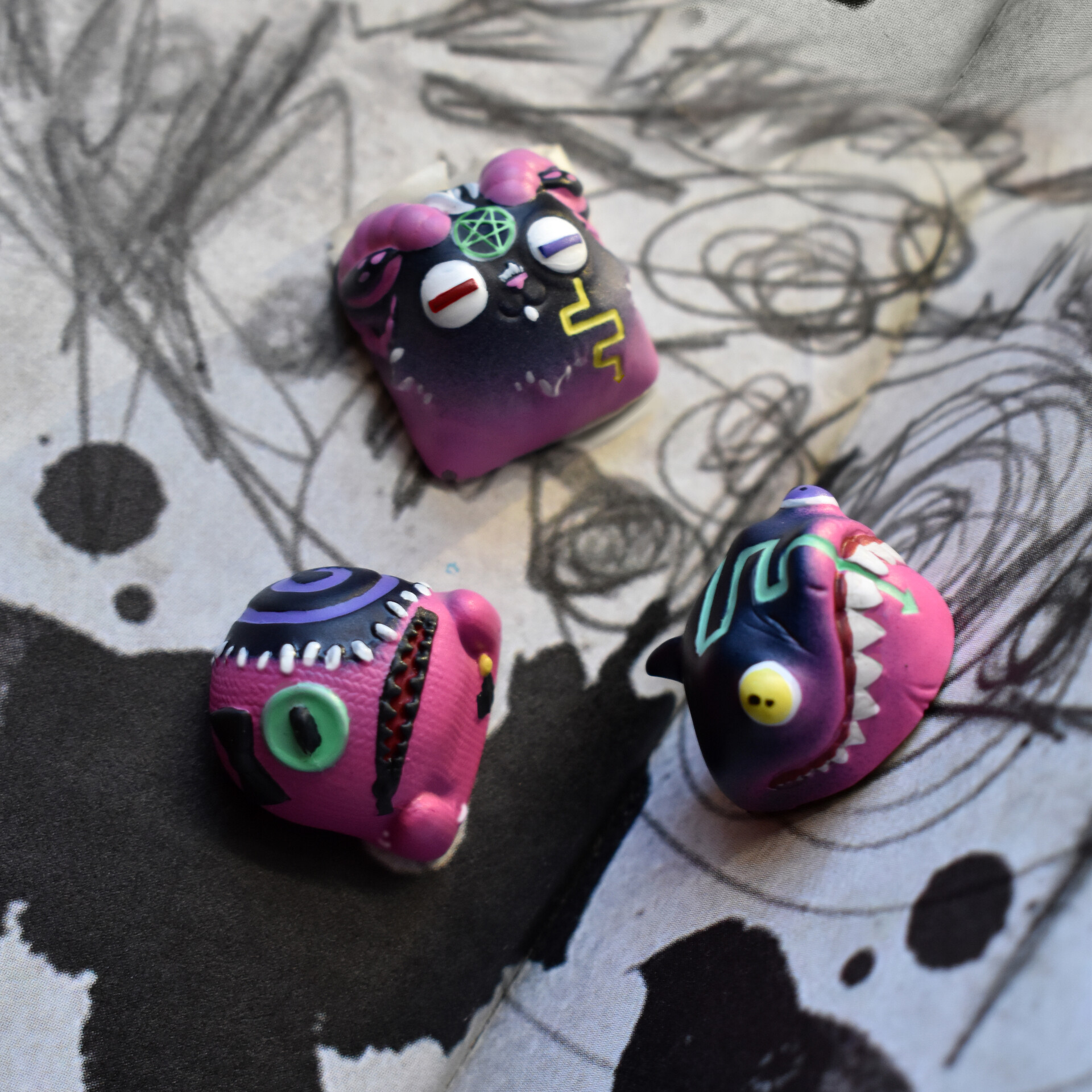 ArtStation - Chaos Theory - Artisan Keycaps, 3D Sculpted, Printed, and ...
