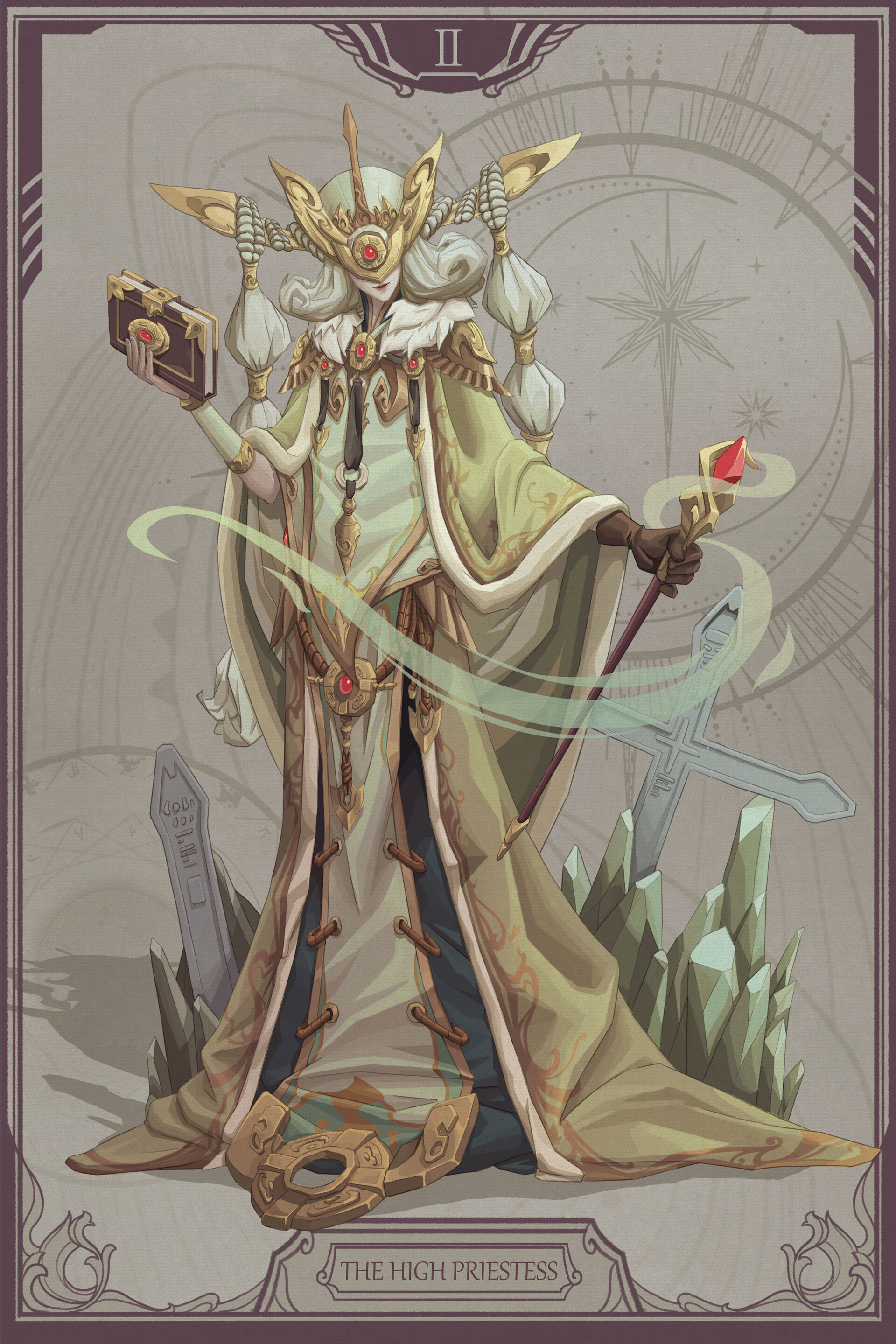 ArtStation - Arcana Ⅱ:The High Priestess