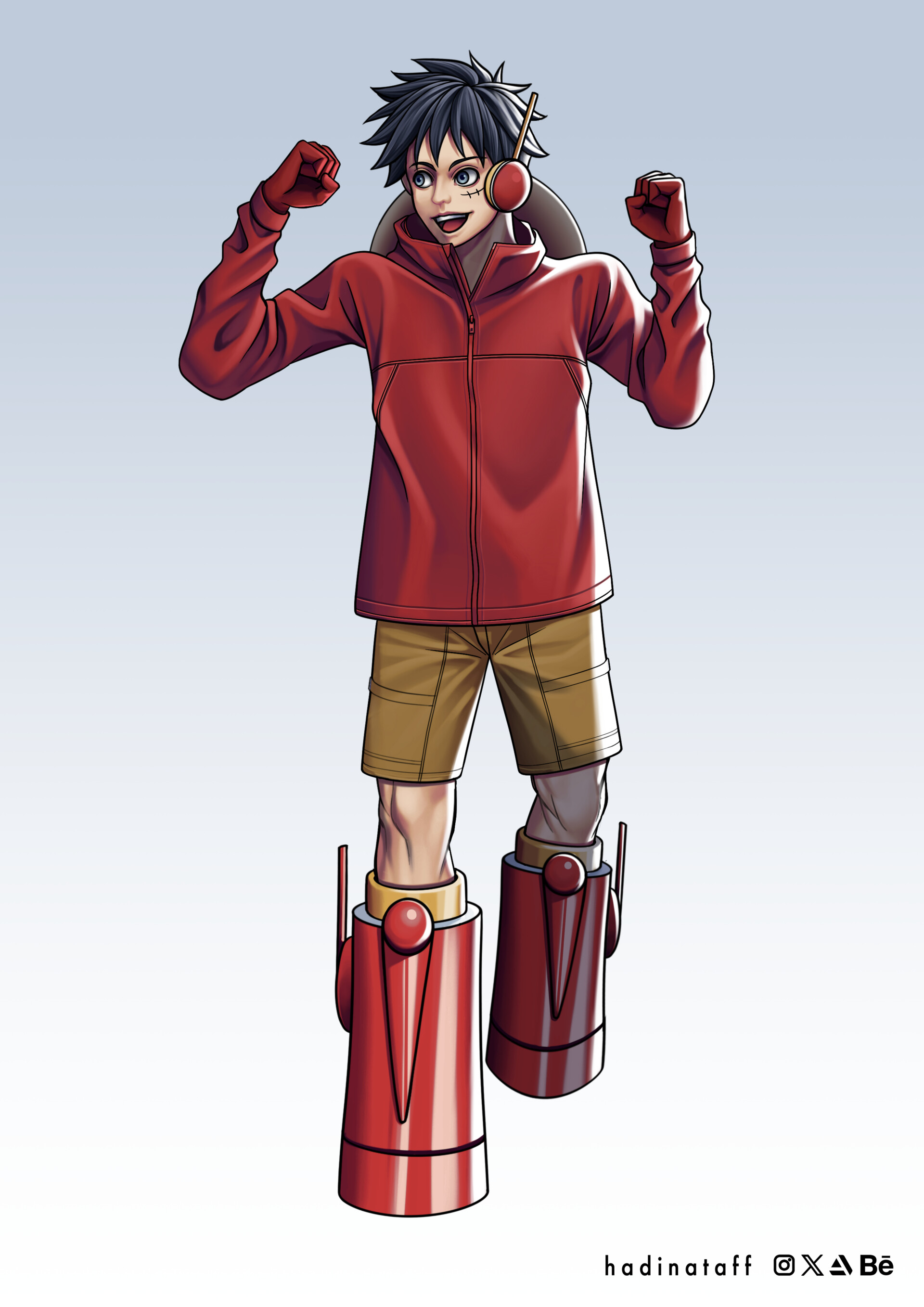 ArtStation - One Piece Casual - Egghead Luffy