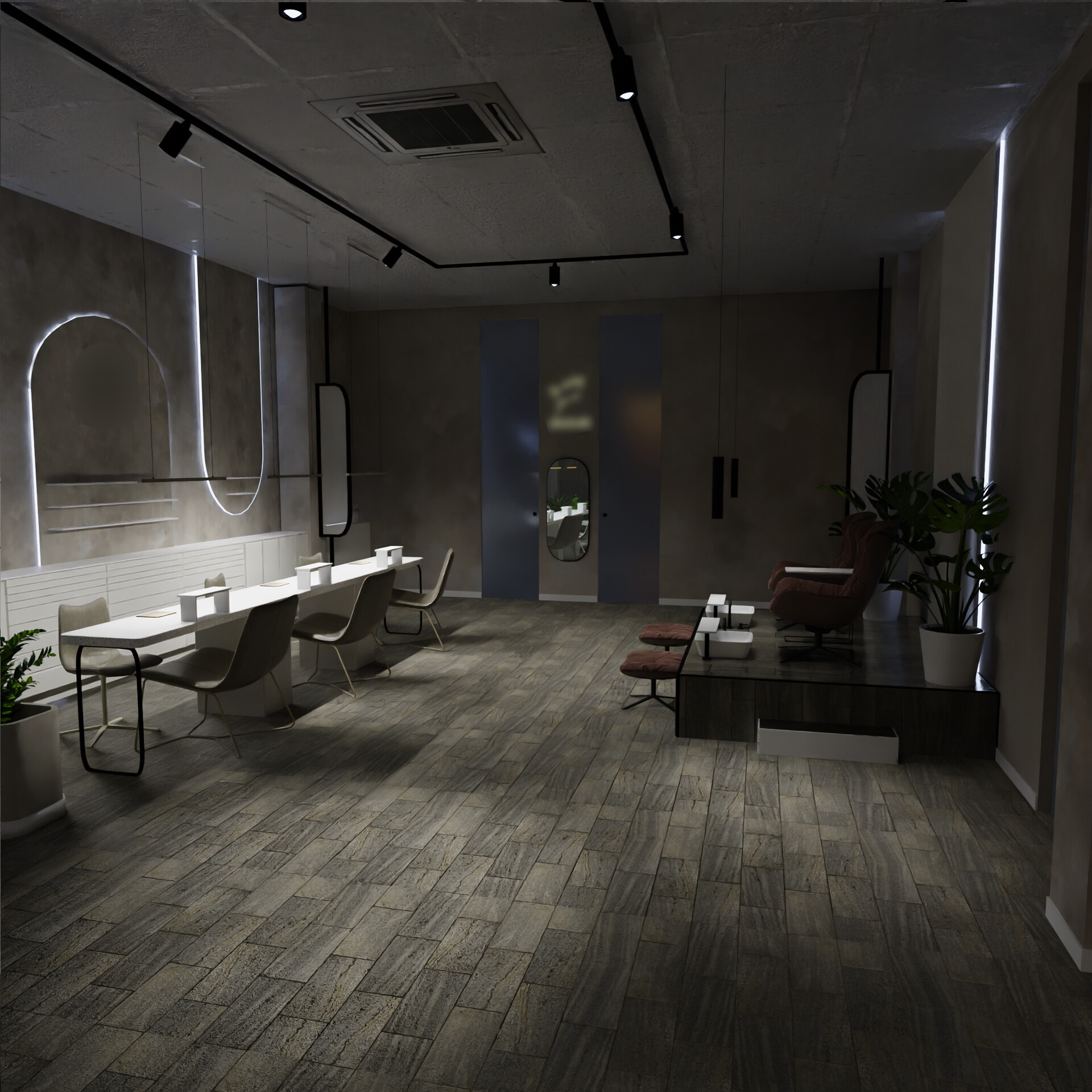 ArtStation - 3D design of commercial premises