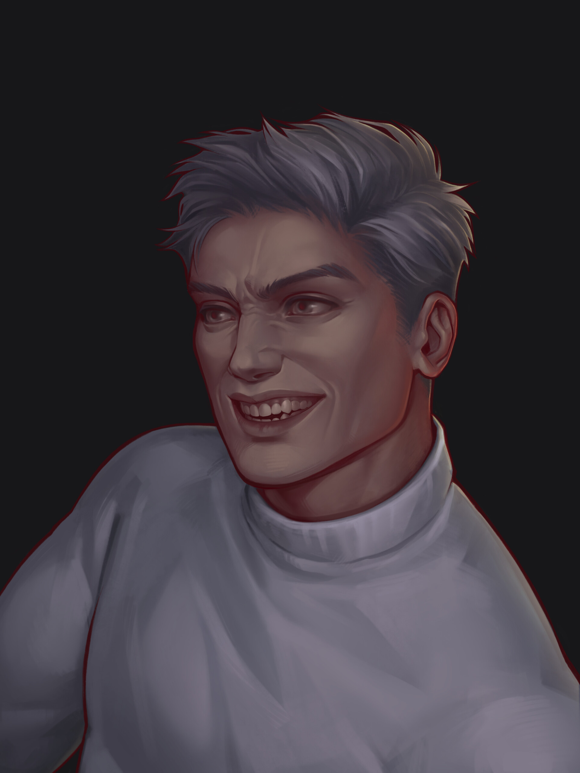 ArtStation - smile through irritation