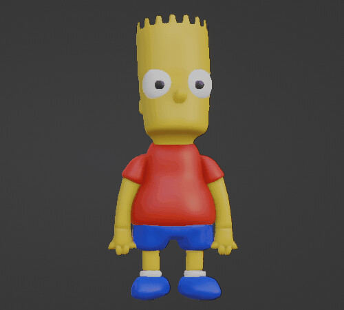 ArtStation - Bart Simpson 3D model