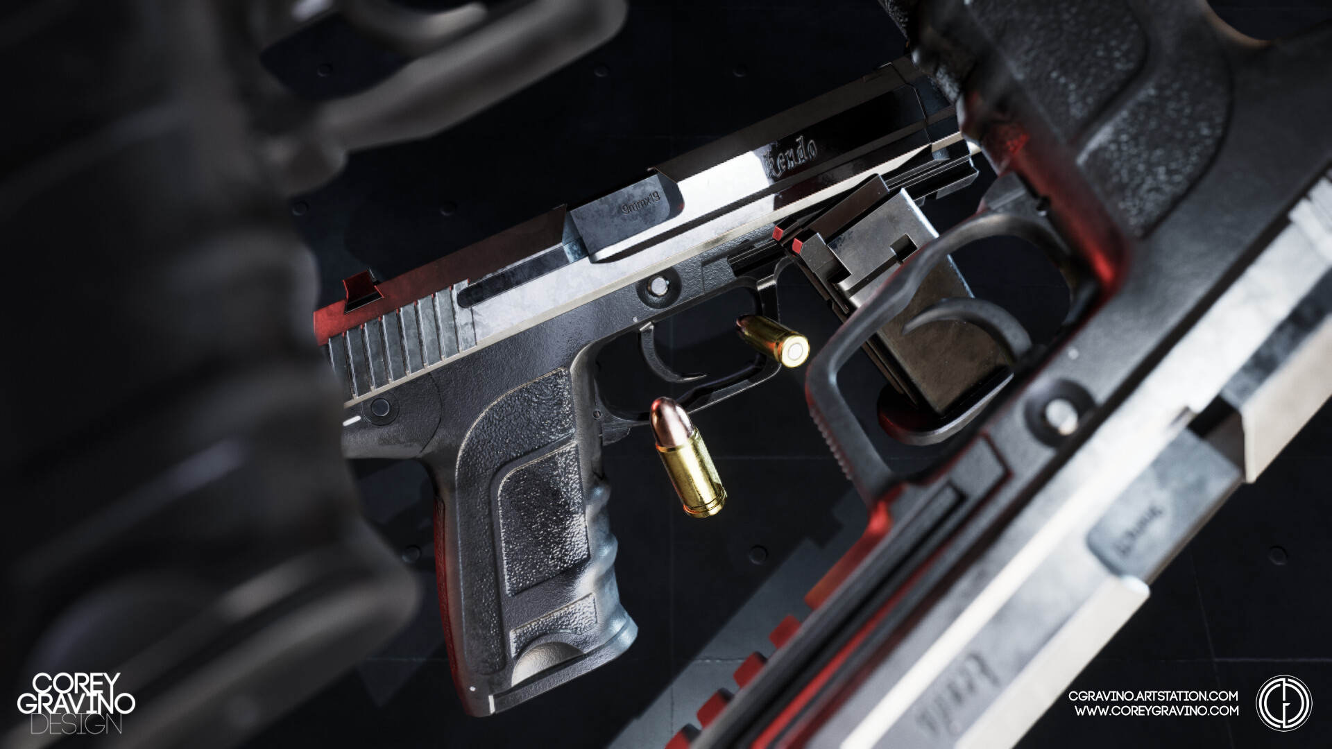 ArtStation - SG-09 R - "Silver Ghost" Pistol