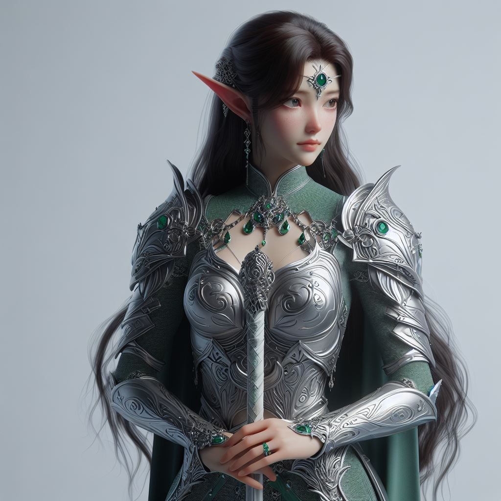 ArtStation - Elven Woman Warrior