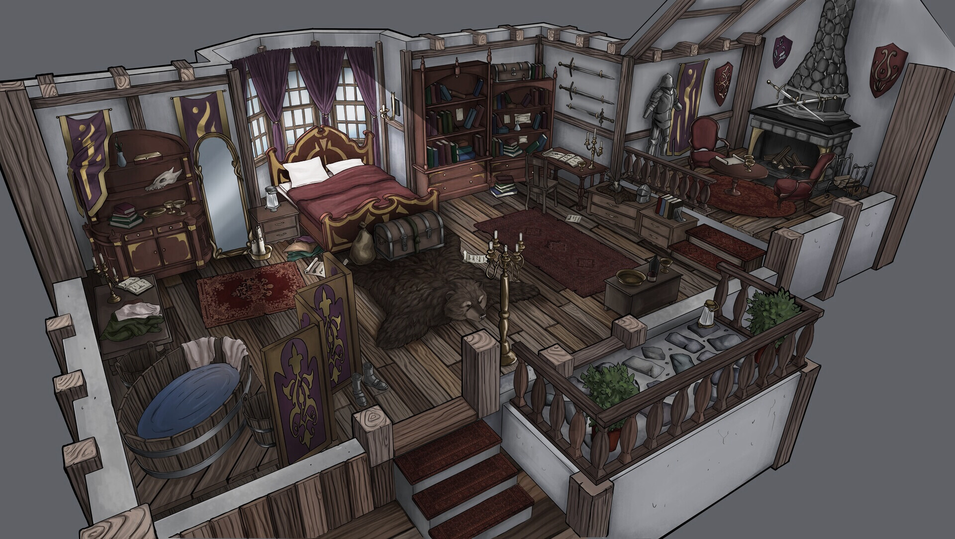 ArtStation - Slayer's Bedroom