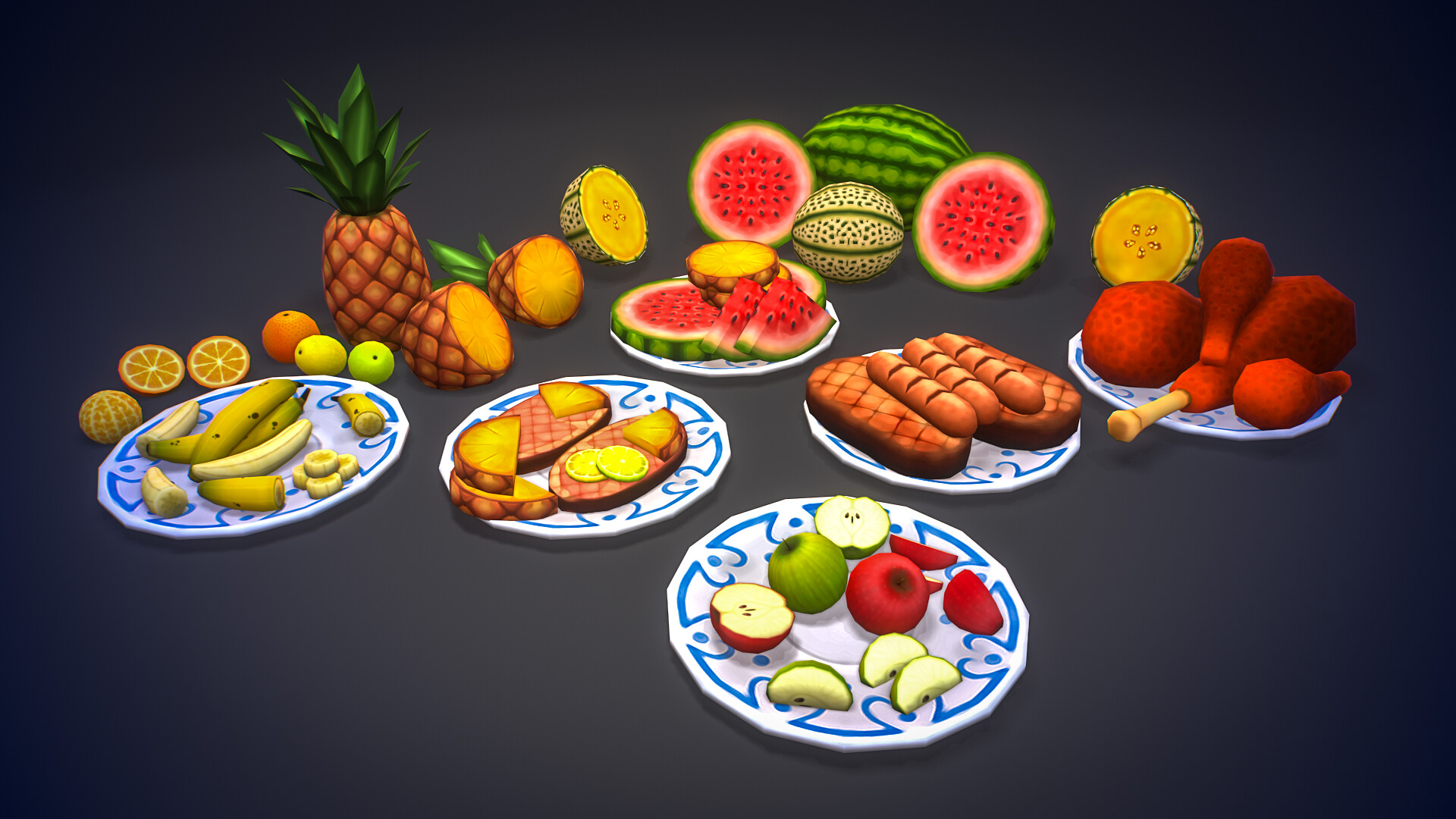 ArtStation - Handpainted Food