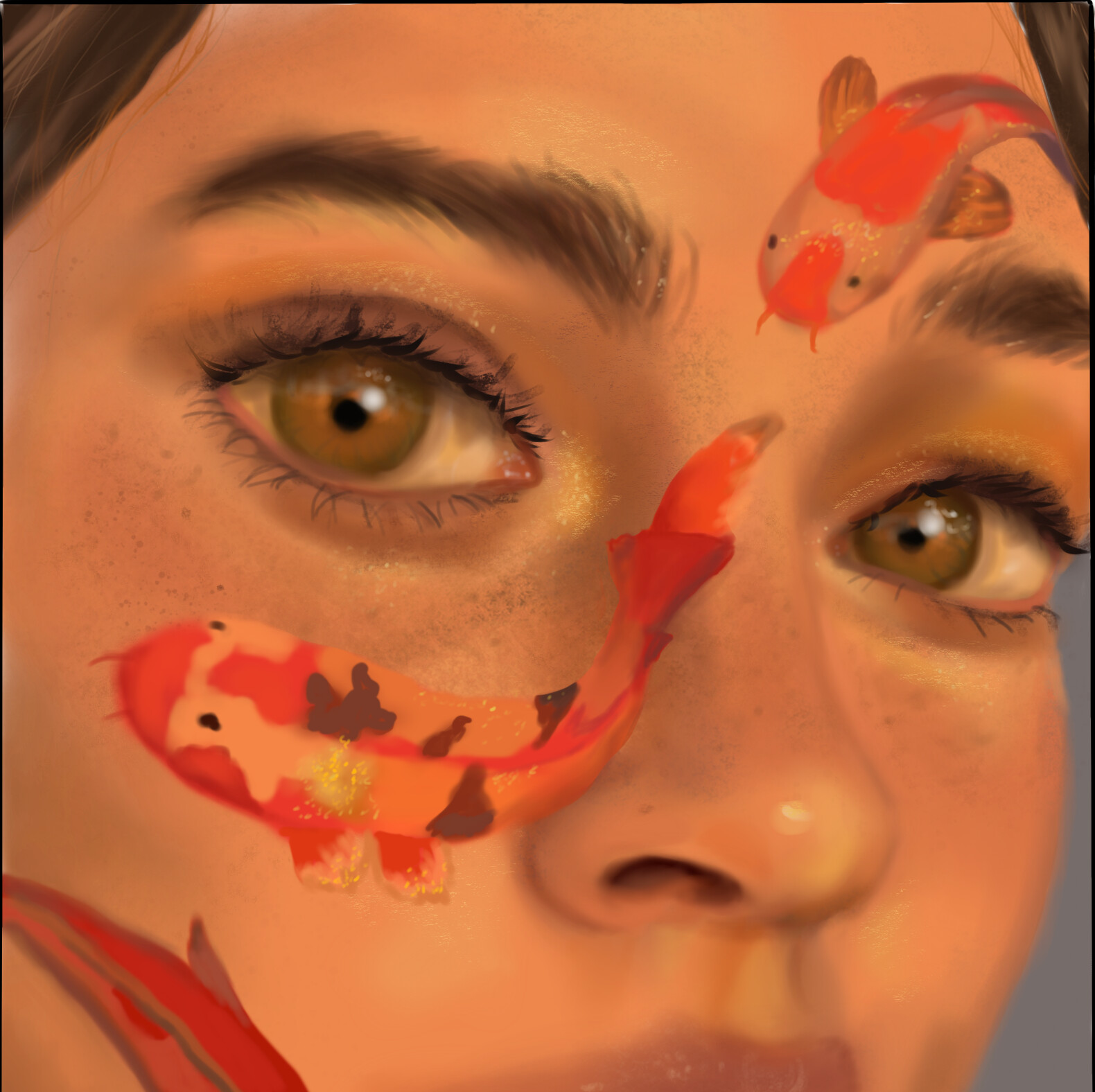 how to draw fish girl