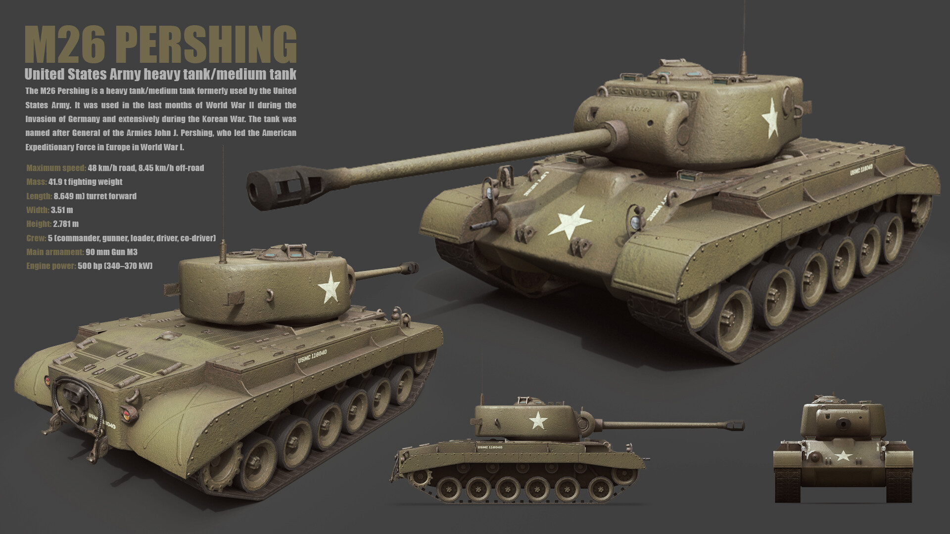 Kirill Katkov - M26 Pershing tank