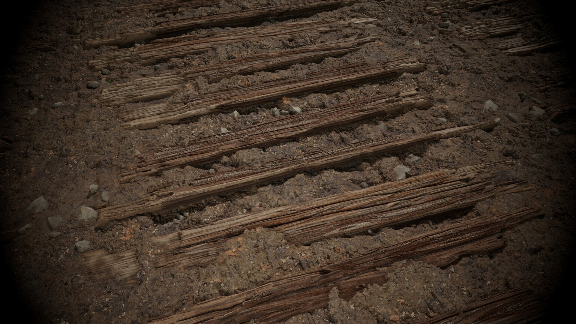 ArtStation - Broken wood planks