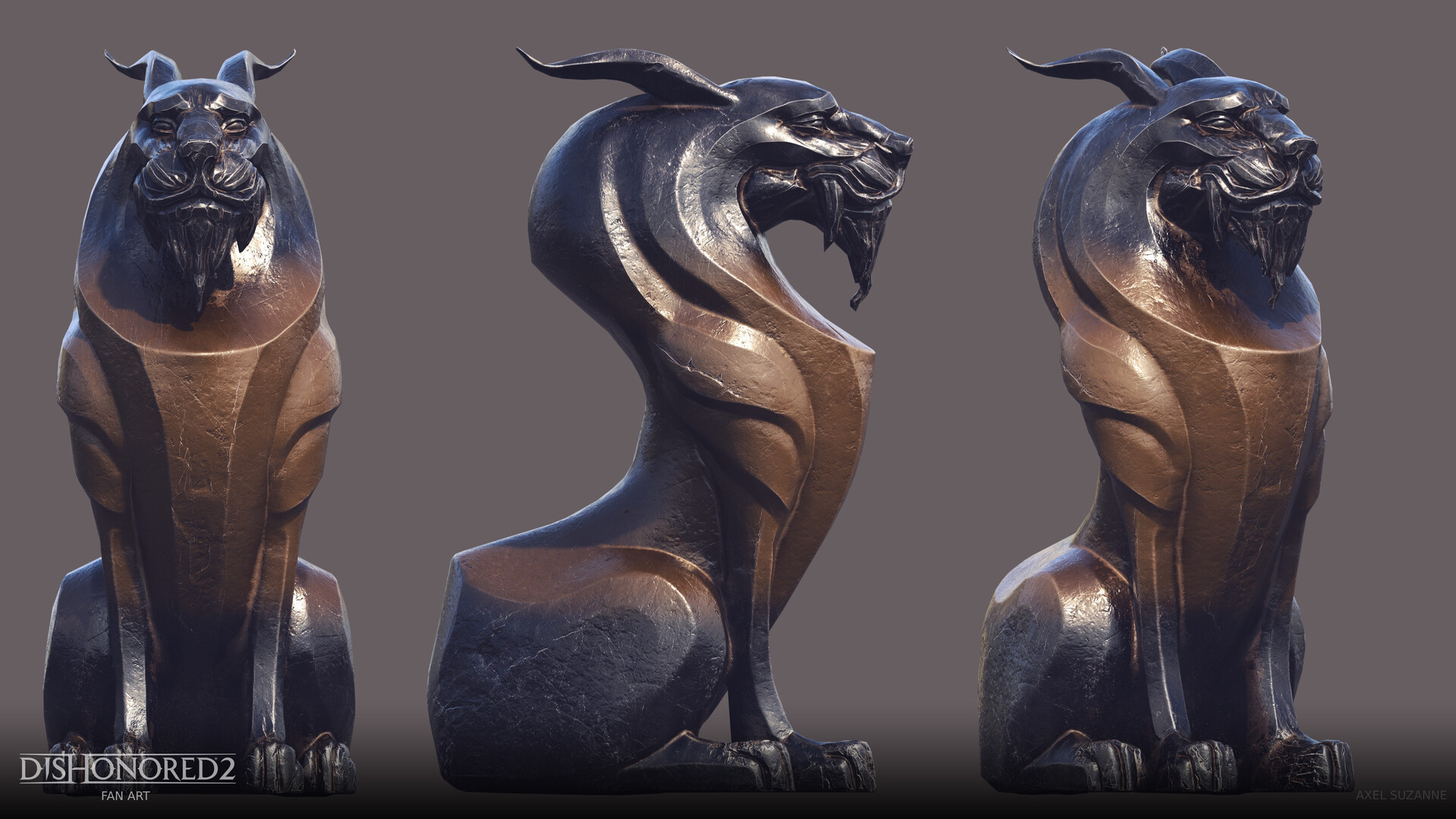 Axel SUZANNE - Dishonored 2 - Statue - Fan Art