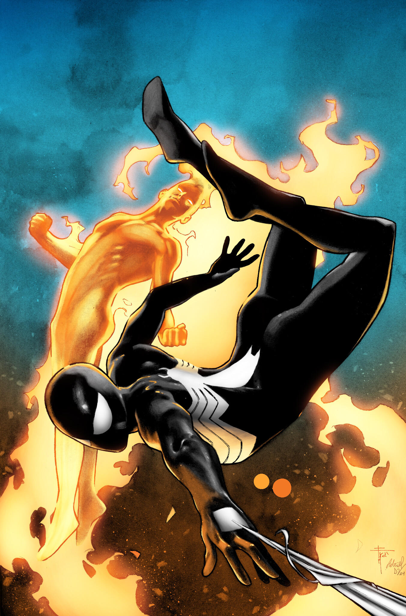 Adriel Dalla Vecchia - Spider-Man and Human Torch COLORS sample