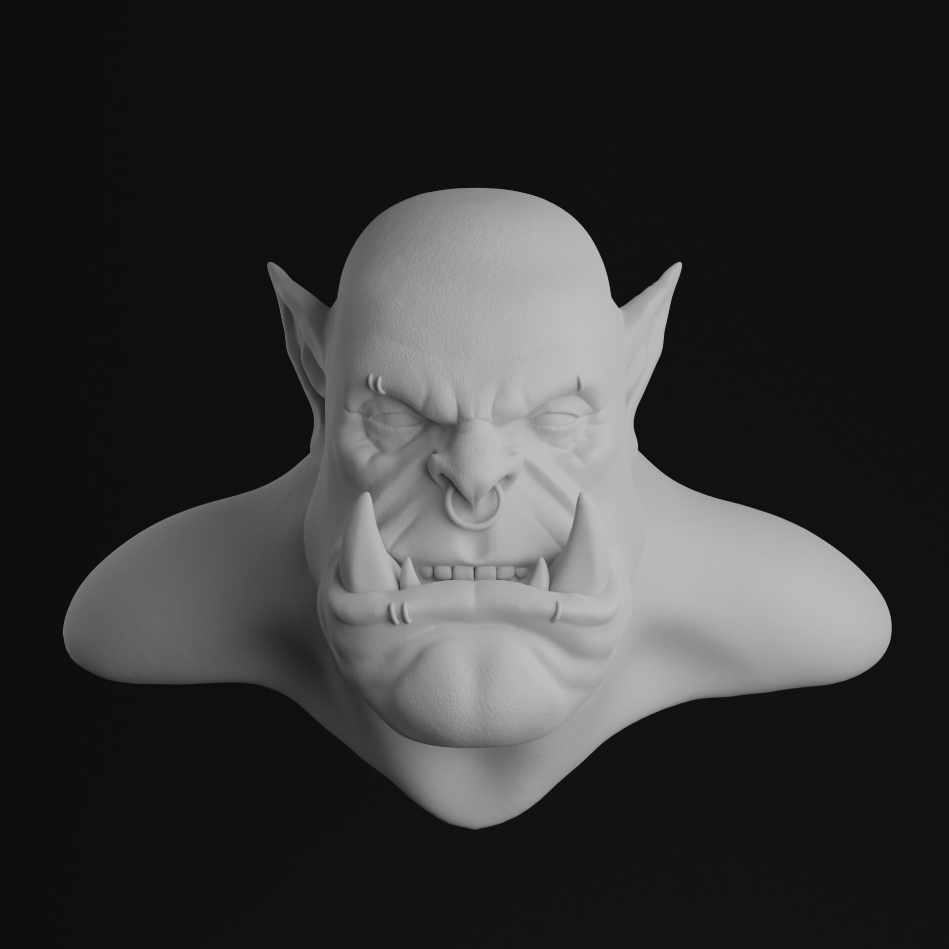 ArtStation - Anatomy: Orc head