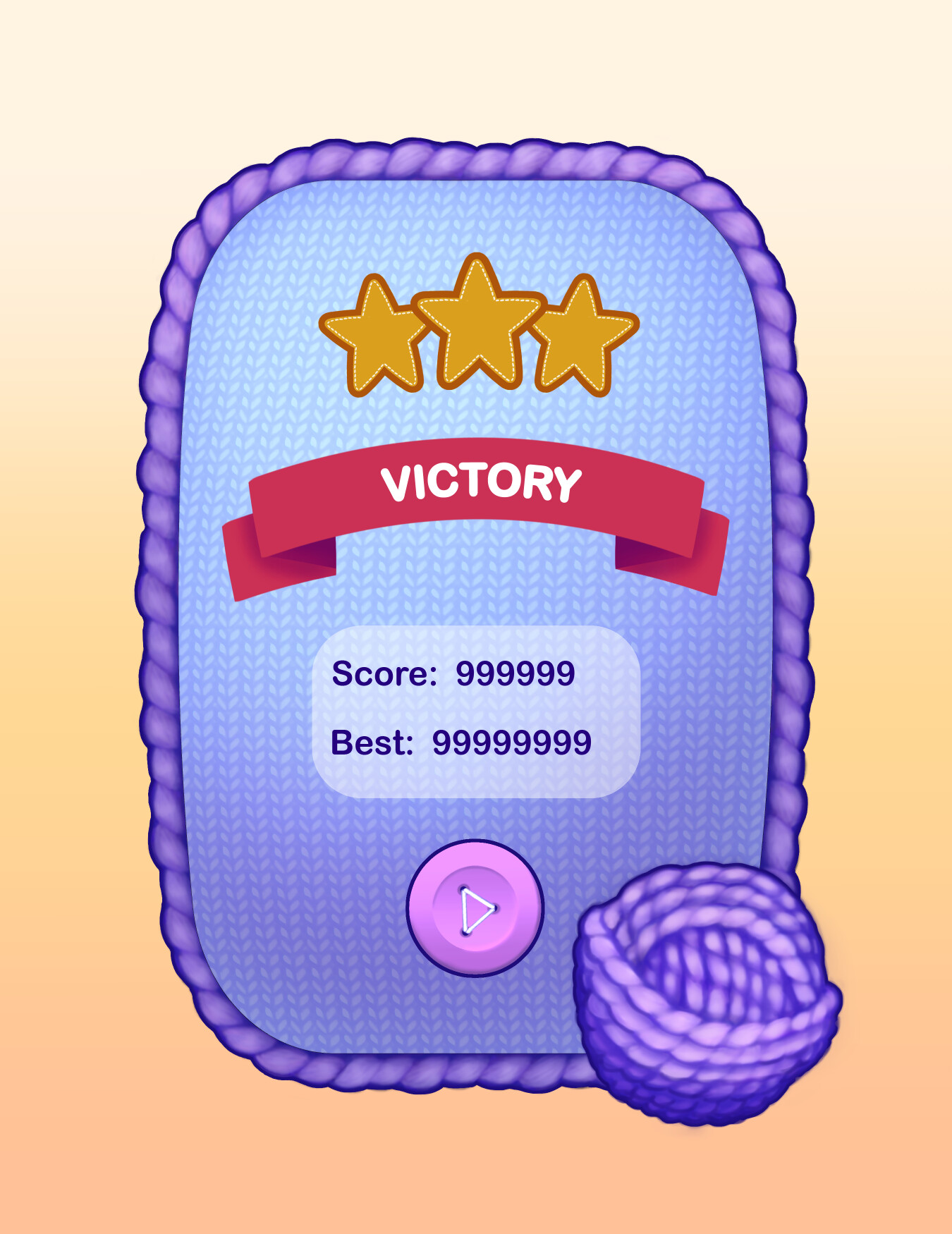 ArtStation - Mobile Game UI victory screen